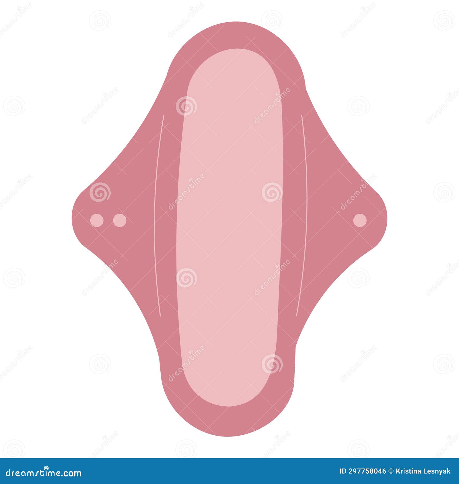 Woman Menstrual Pad Reusable Zero Icon Vector Stock Illustration - Illustration of female ...