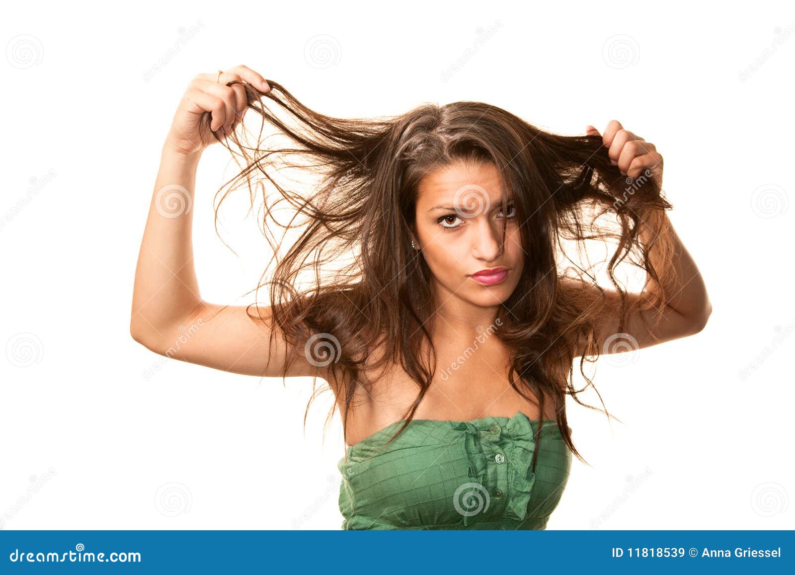 Woman with messy hair stock image. Image of woman, tangle - 11818539