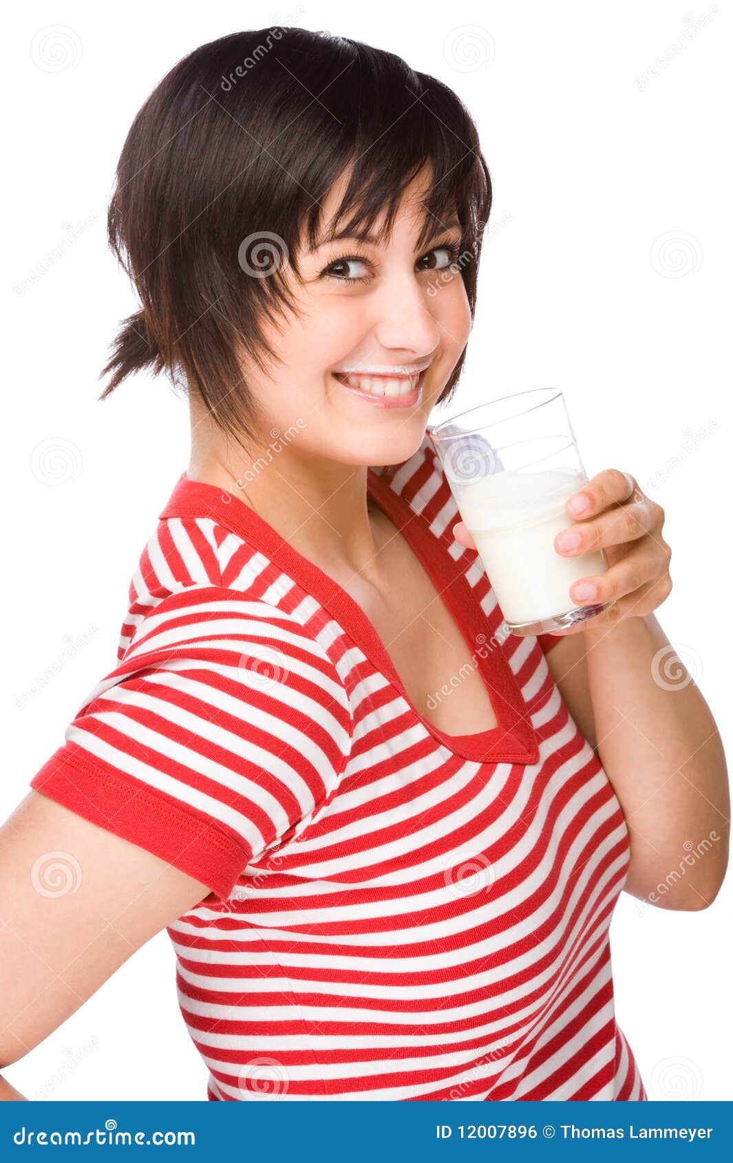 Woman with milk stock photo. Image of calories, female - 12007896