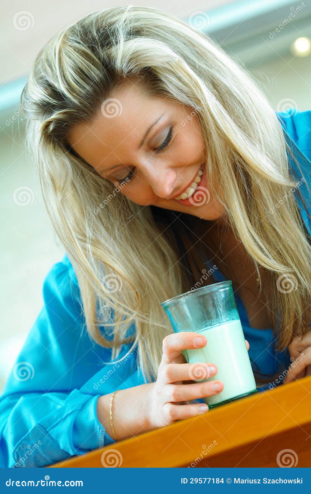 Woman with milk stock photo. Image of food, fresh, delicious - 29577184