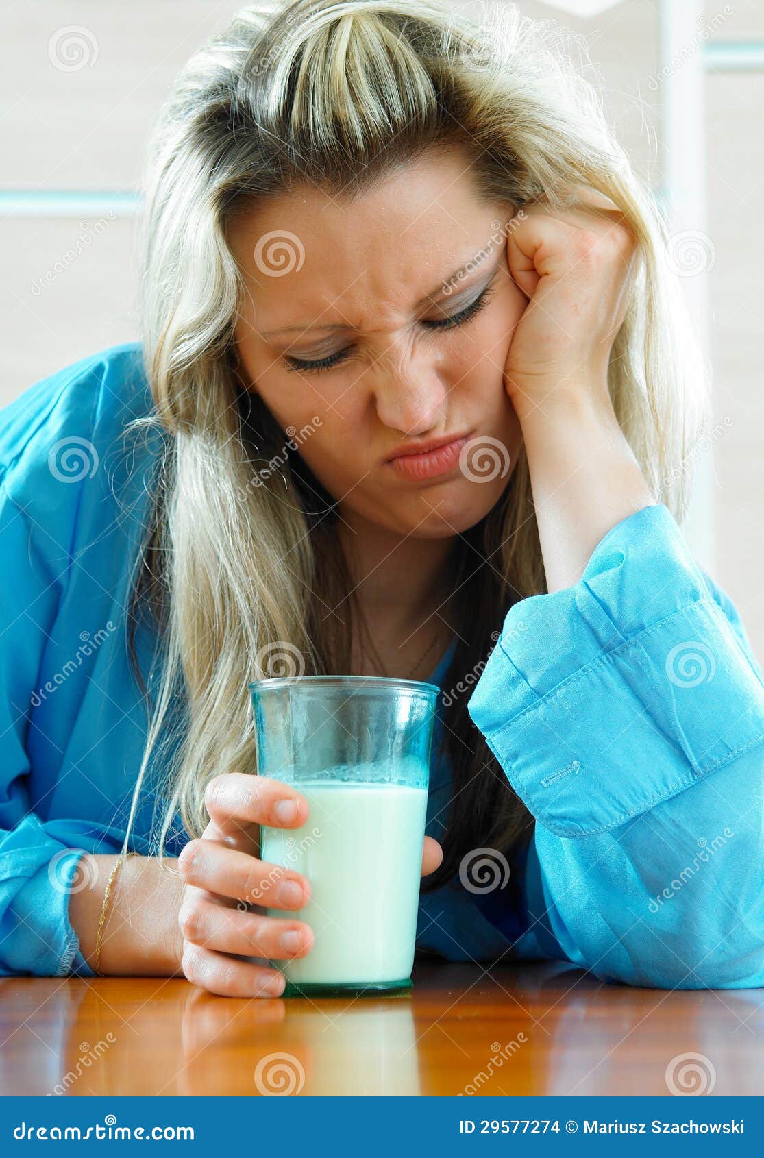 Woman with milk stock photo. Image of face, delicious - 29577274
