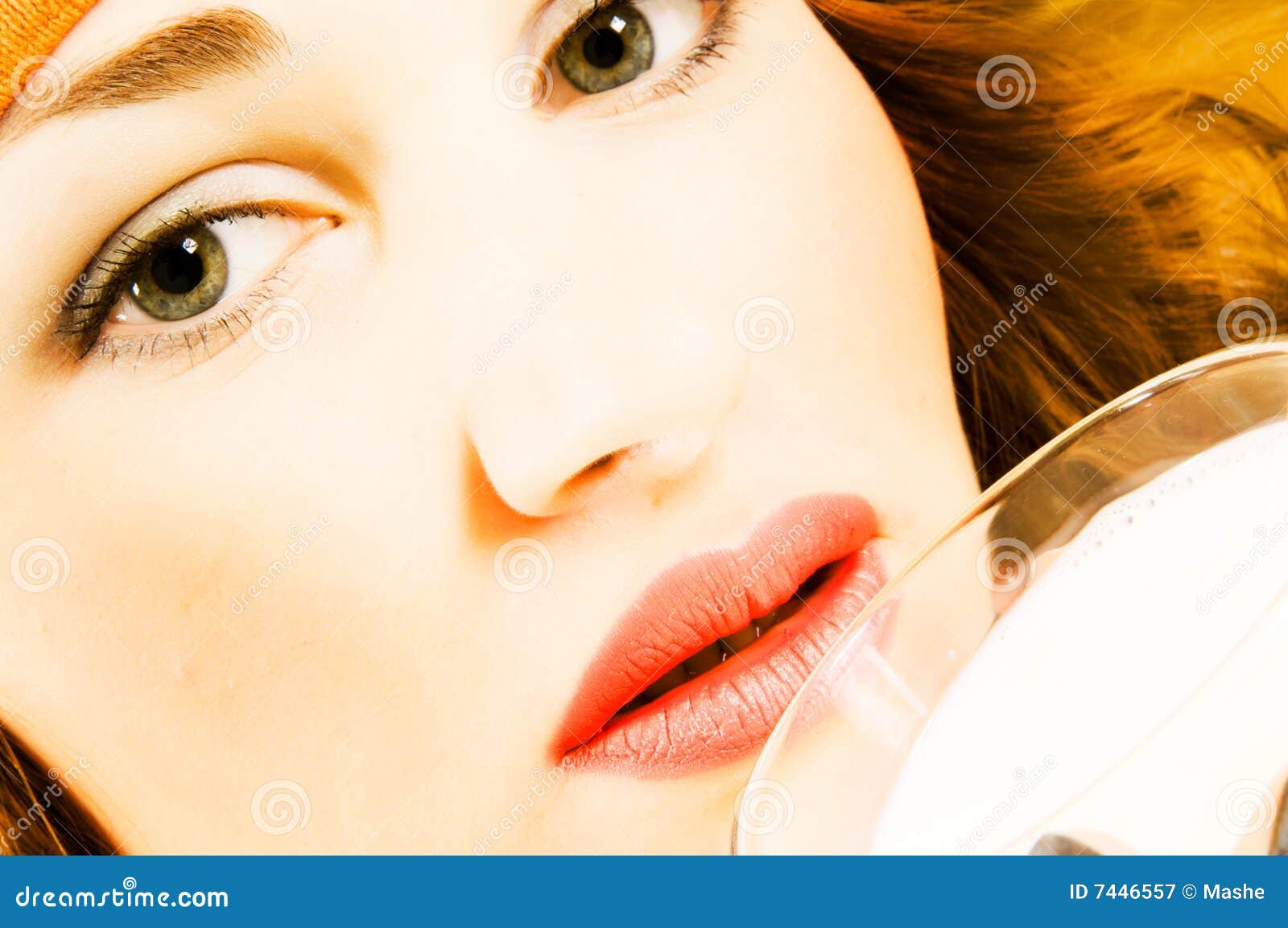 Woman with a milk stock image. Image of natural, beautiful - 7446557