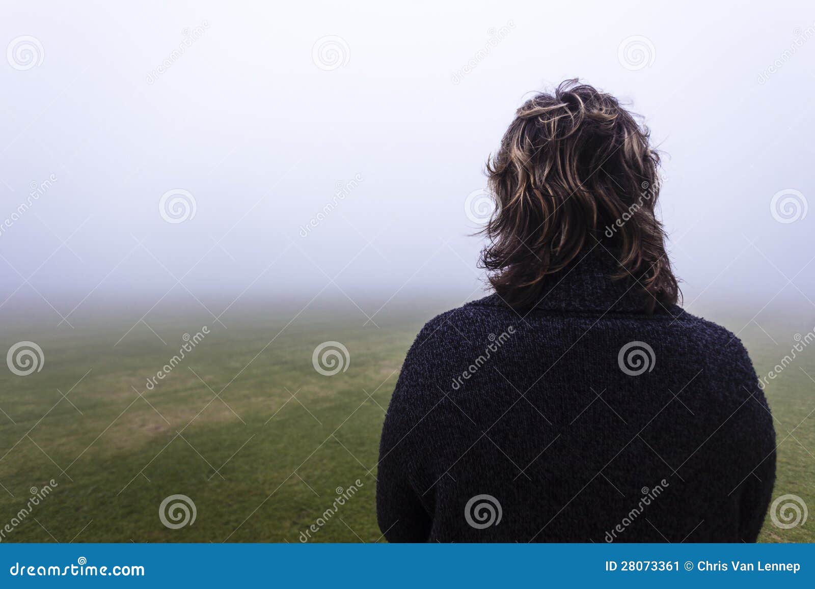 Woman Mist Field stock image. Image of weather, field - 28073361