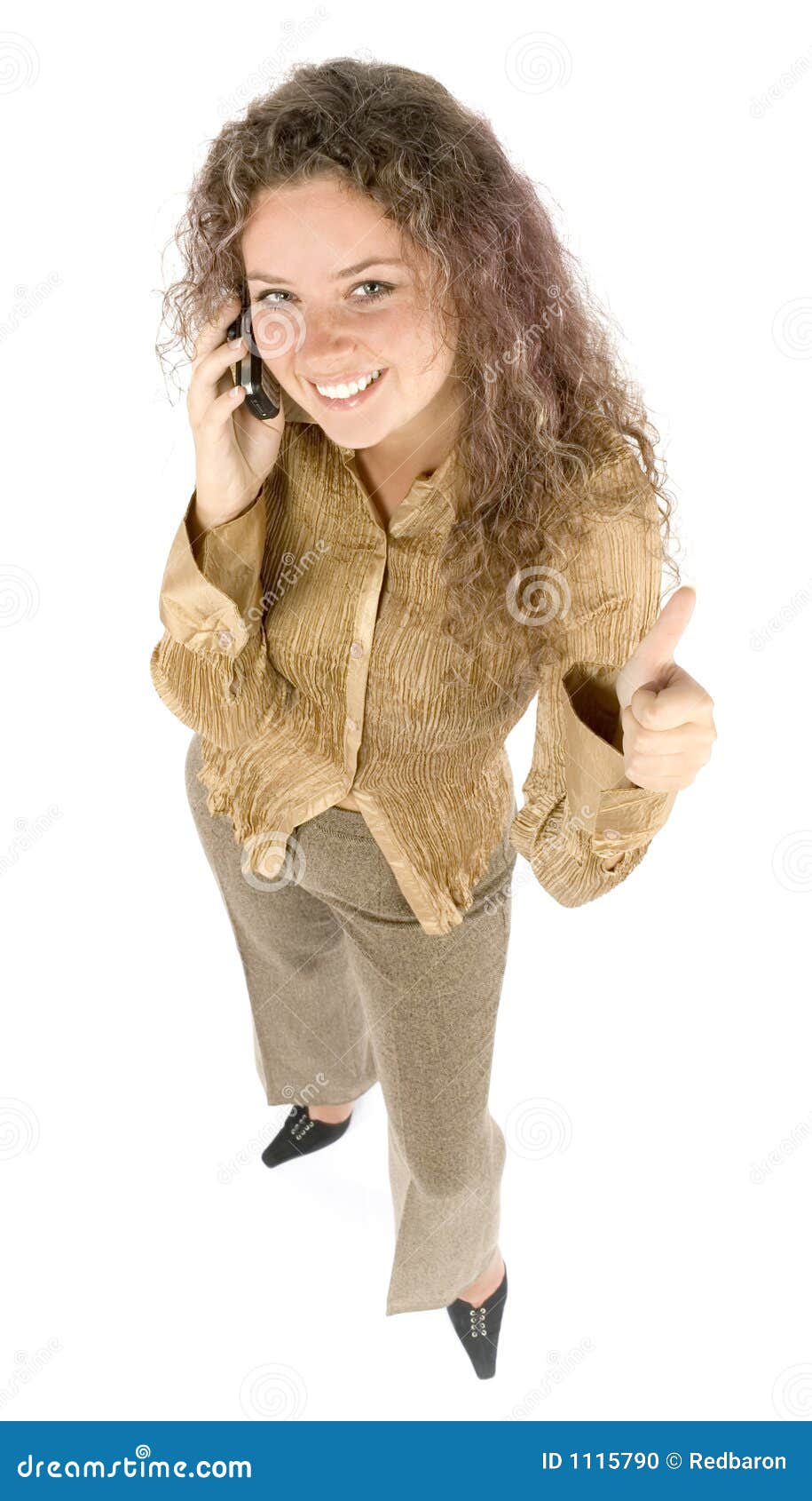 Woman with mobile stock photo. Image of lady, dame, businesswoman - 1115790