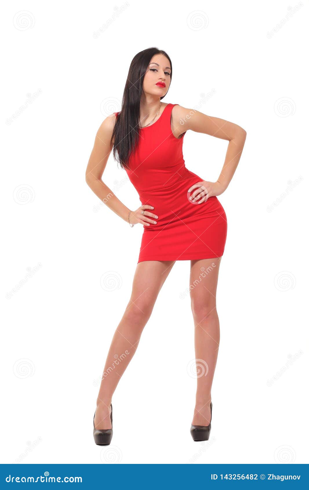 Woman Model Posing in Dress Stock Photo - Image of caucasian, perfect ...