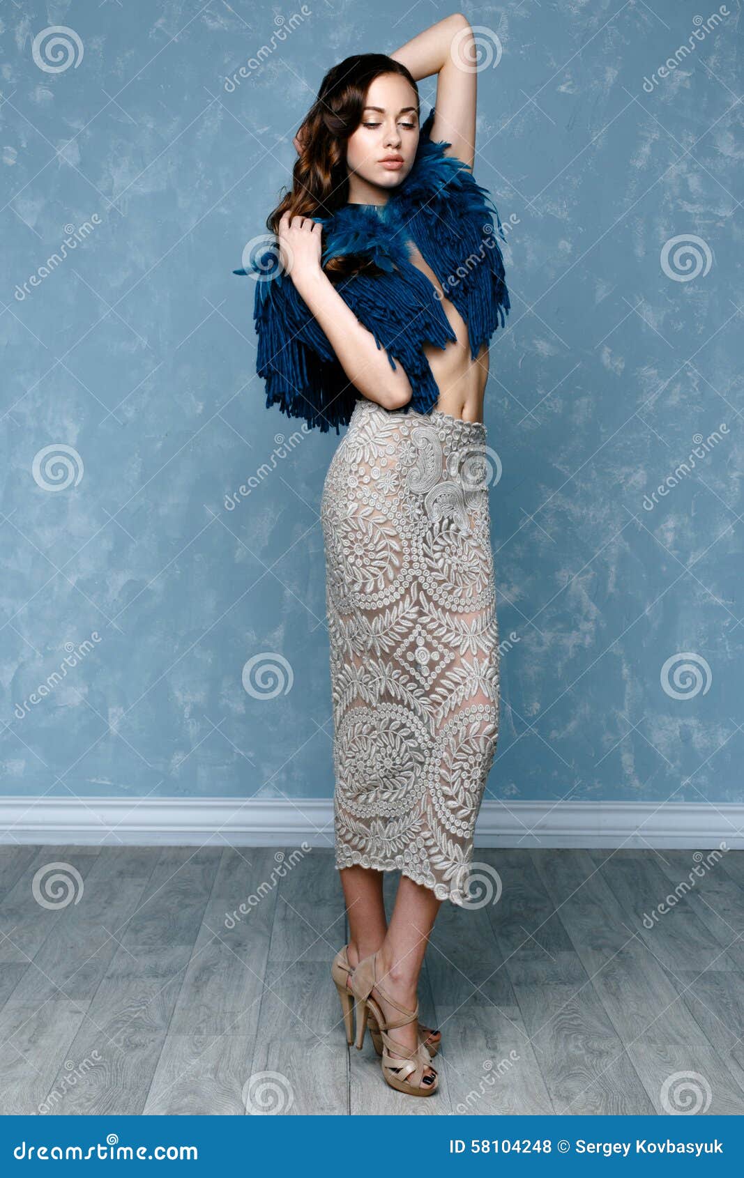 Woman in modern clothes stock photo. Image of look, beautiful - 58104248