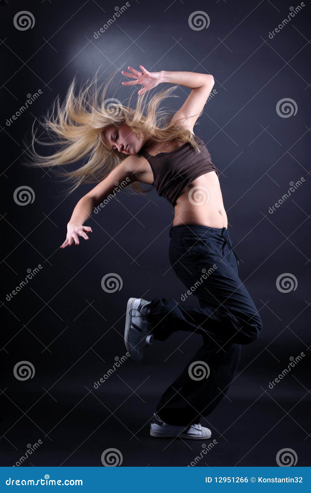 Woman Modern Dancer in Action Stock Photo - Image of healthy ...