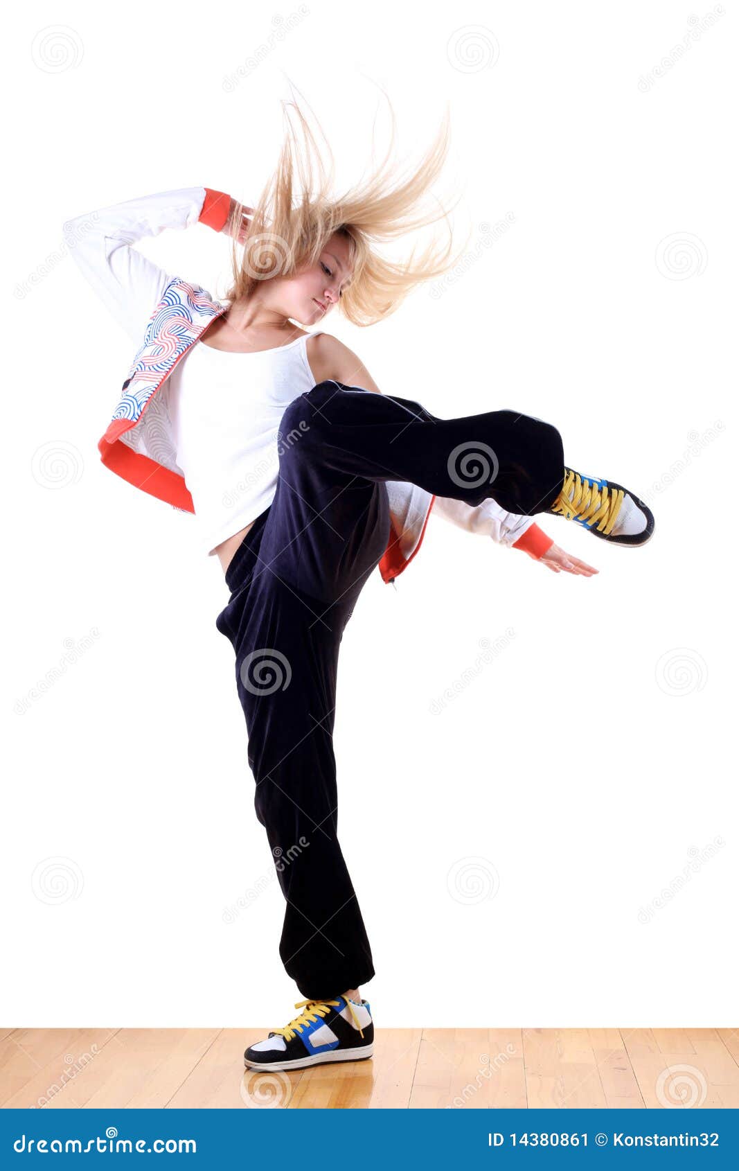 Woman Modern Sport Ballet Dancer Stock Image - Image of grace, cool ...