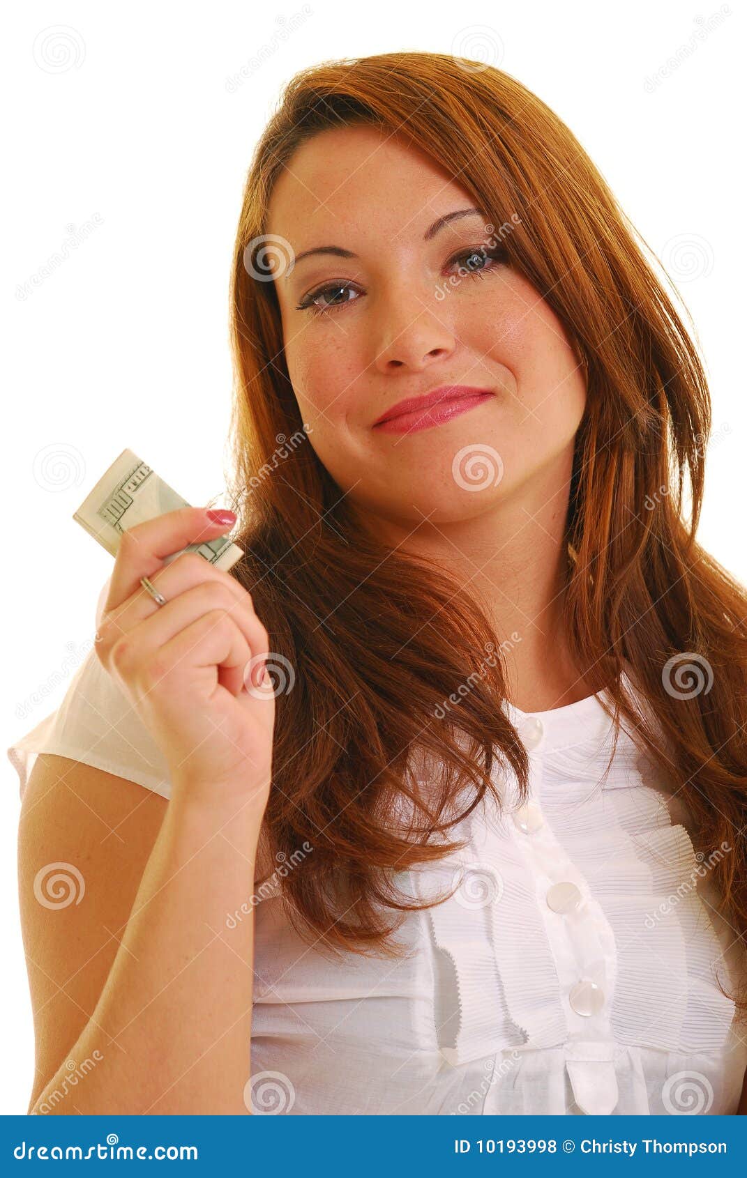 Woman with money stock photo. Image of female, cute, money - 10193998
