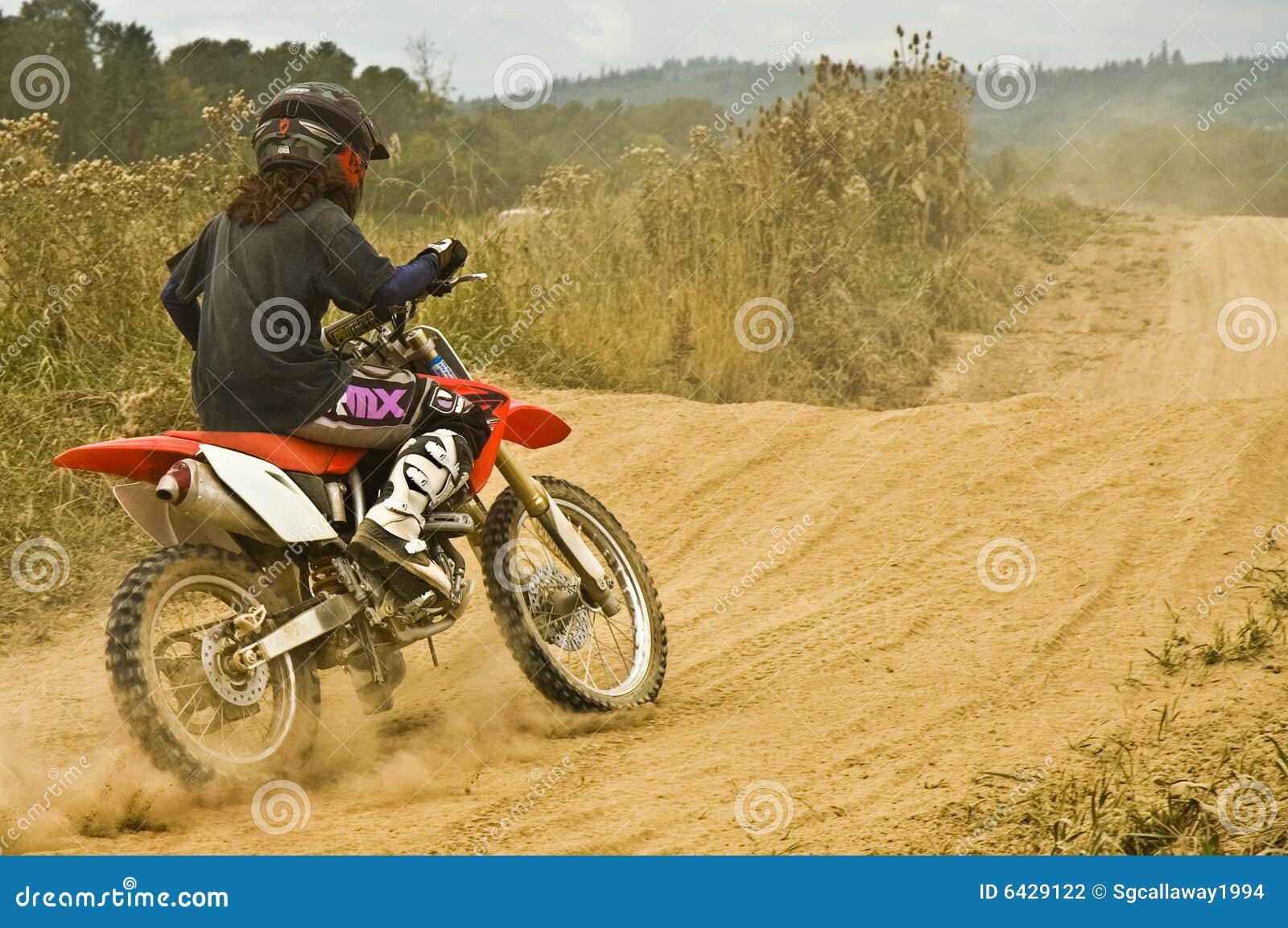 Woman motocross rider stock photo. Image of bikes, newbie - 6429122