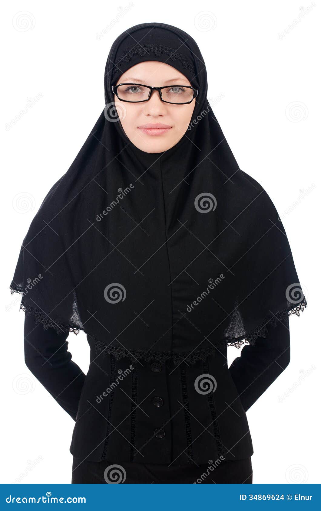 Woman with muslim burqa stock photo. Image of arabian - 34869624