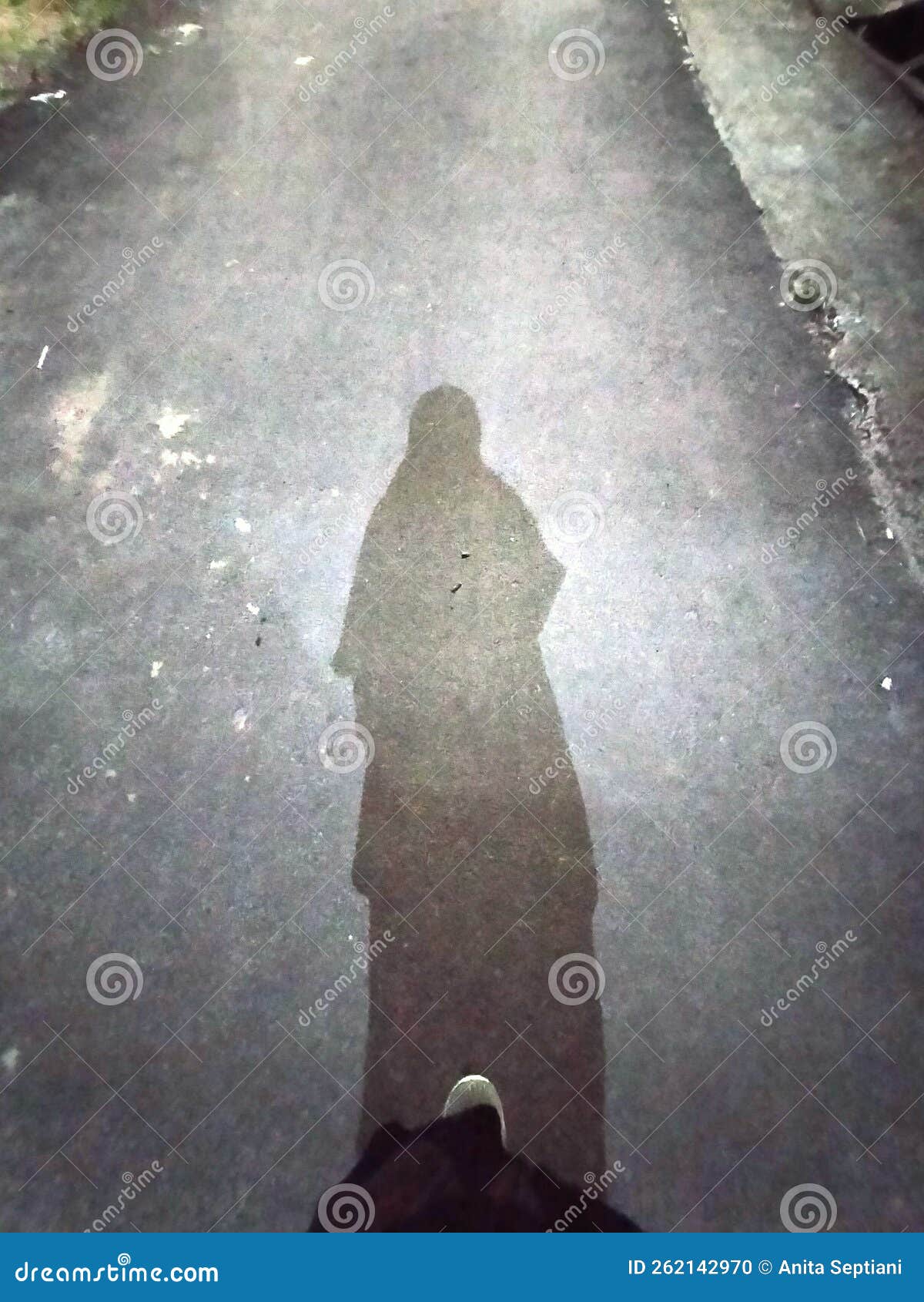 A Woman Muslim& X27;s Shadow at Night Stock Photo - Image of floor ...