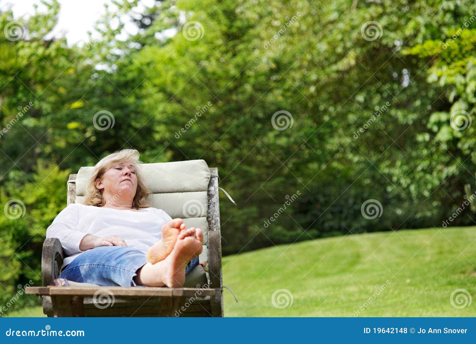Woman napping outside stock photo. Image of blue, female - 19642148