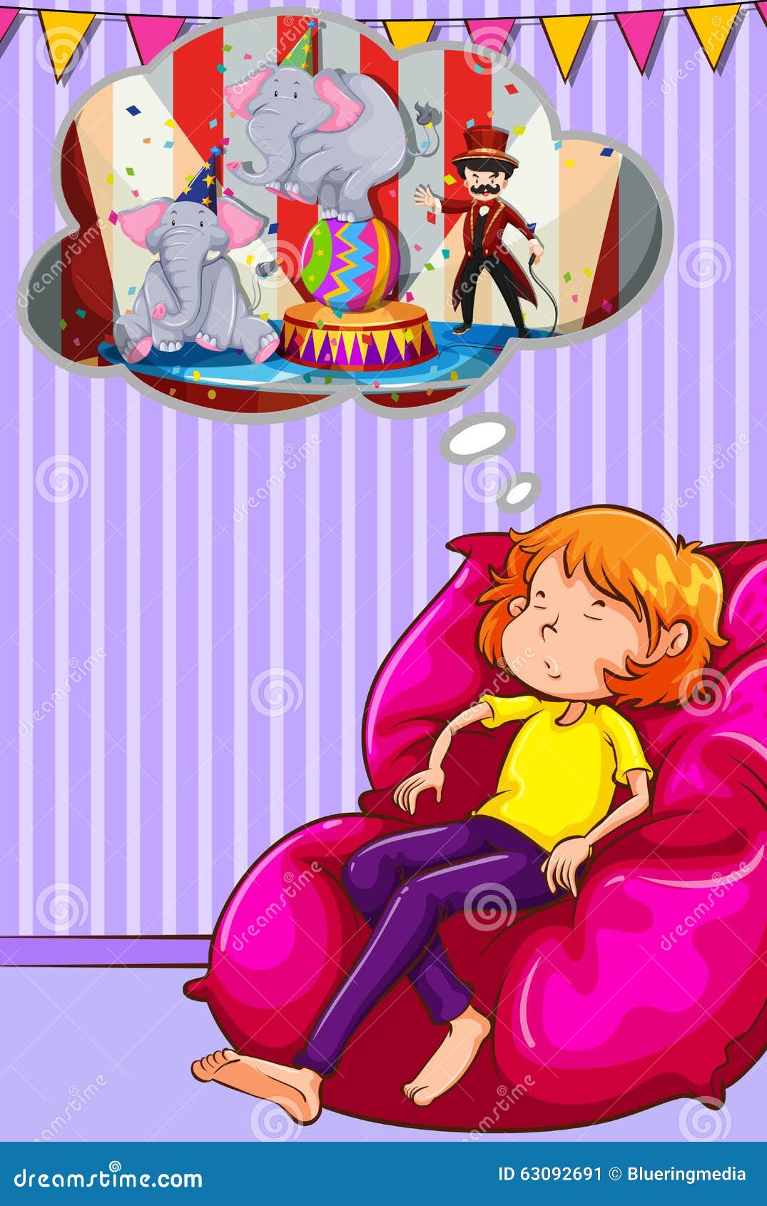 Woman napping on sofa stock vector. Illustration of clip - 63092691