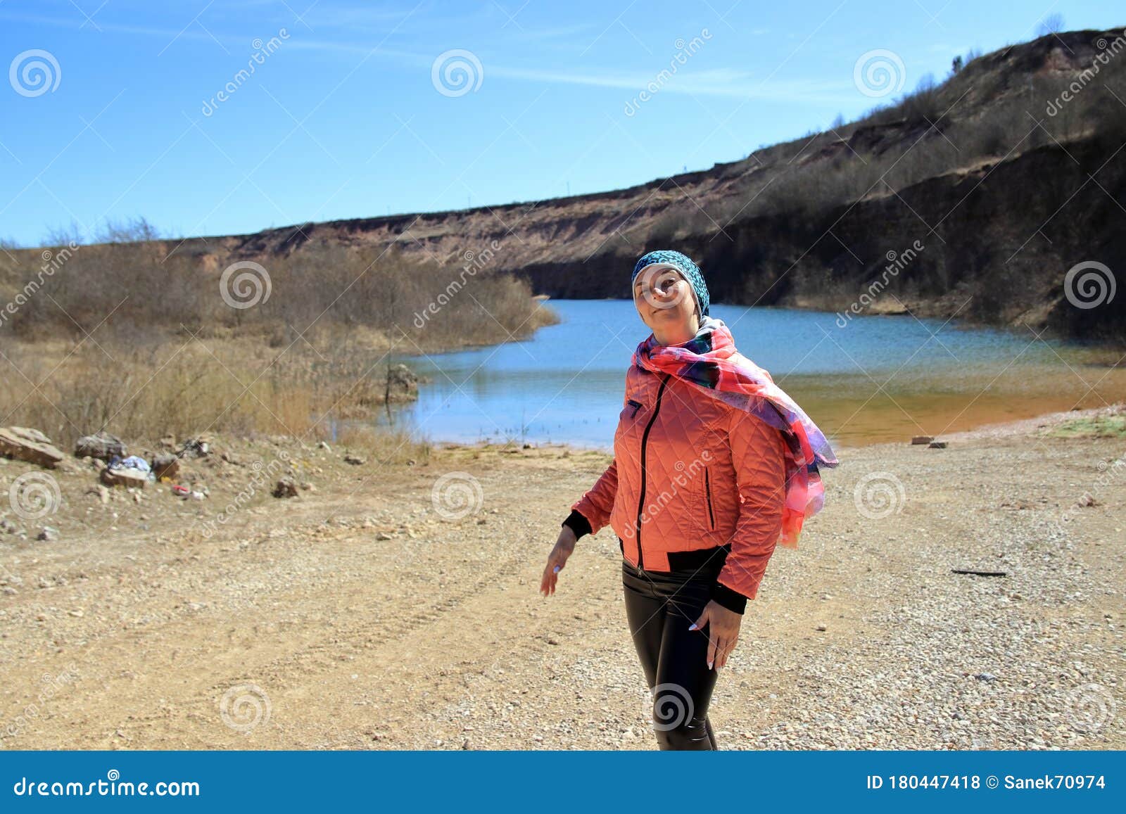 Woman in nature stock photo. Image of lifestyle, people - 180447418