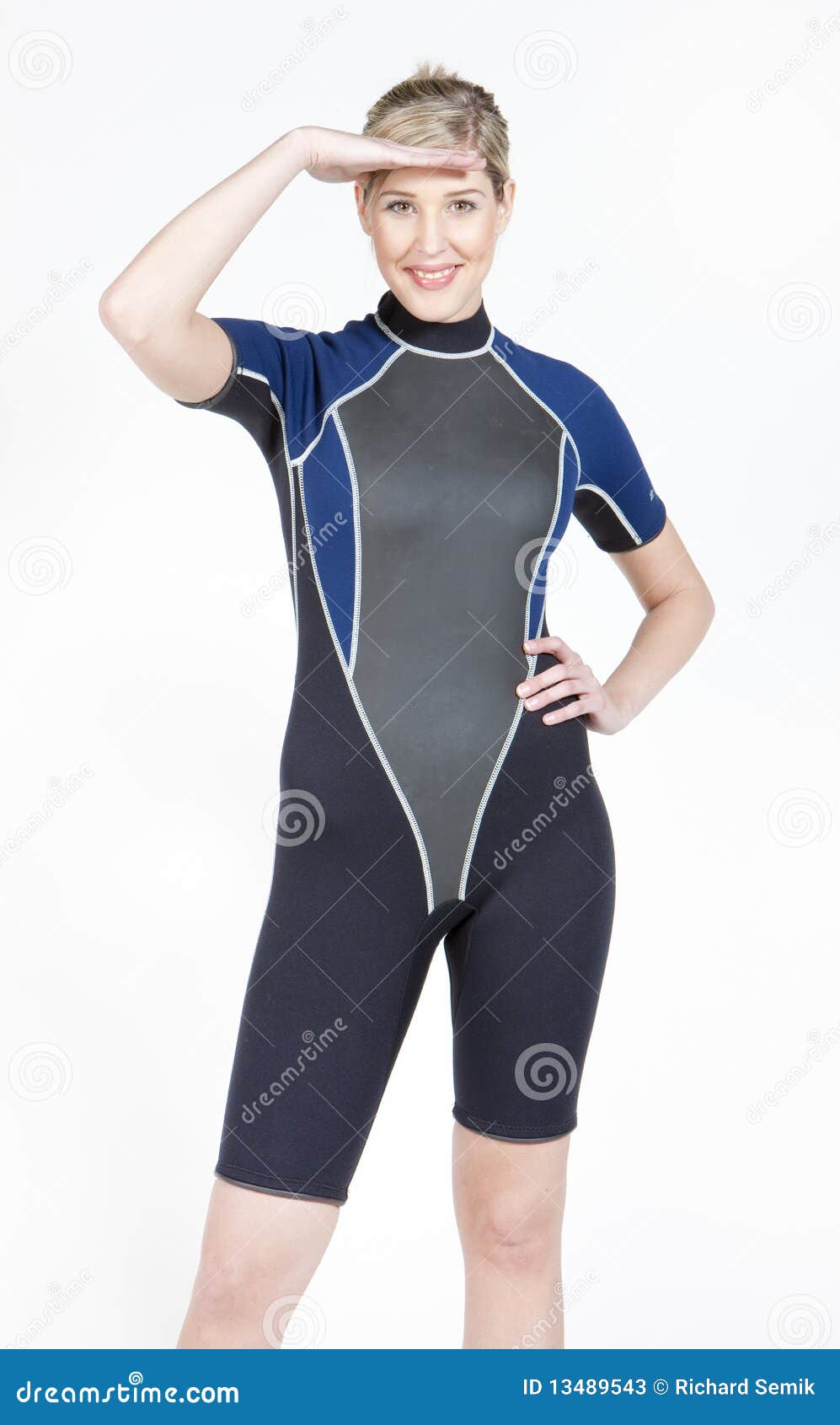 Woman in neoprene stock image. Image of adults, person - 13489543