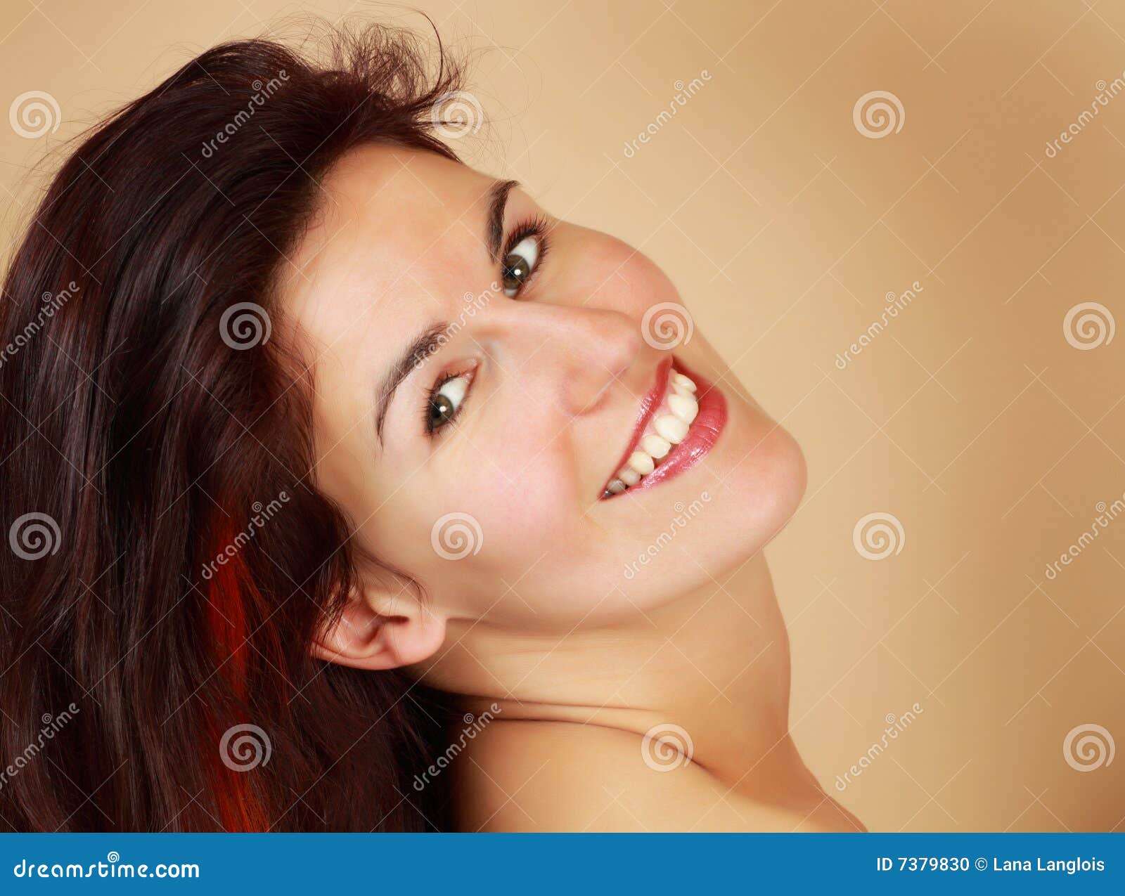 Woman with nice smile stock photo. Image of headshot, teeth - 7379830