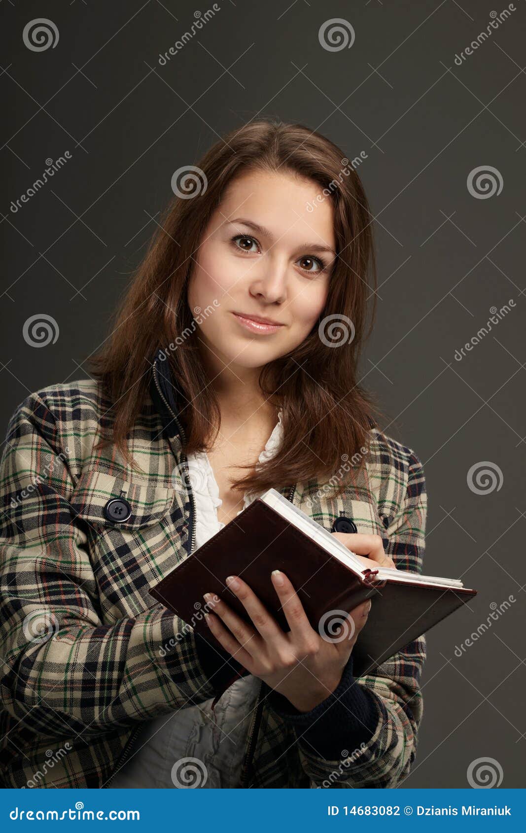 Woman with notebook stock photo. Image of meeting, office - 14683082