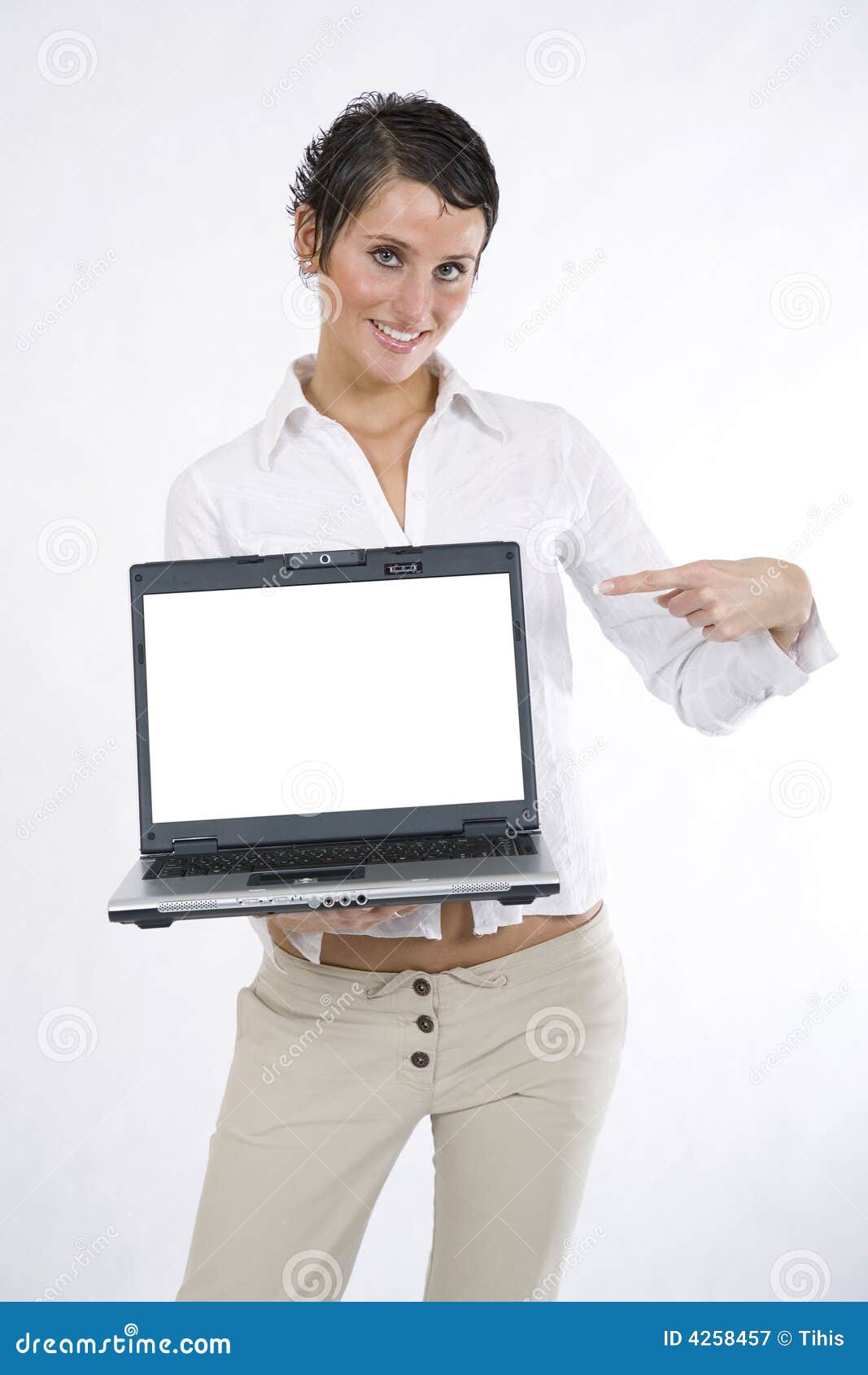 Woman with notebook stock image. Image of beautiful, business - 4258457