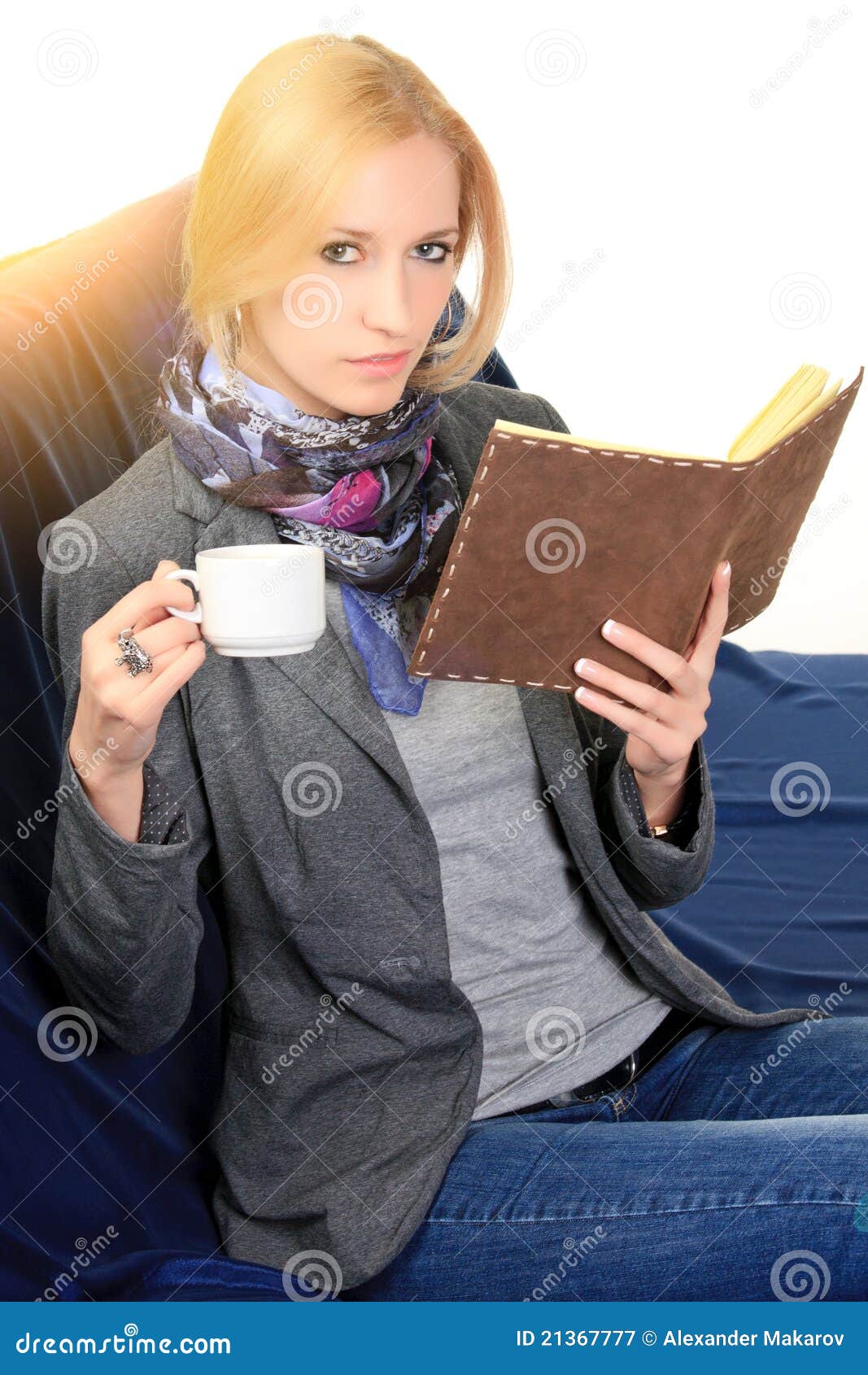 Woman with Notebook. Close Up Stock Image - Image of white, university ...