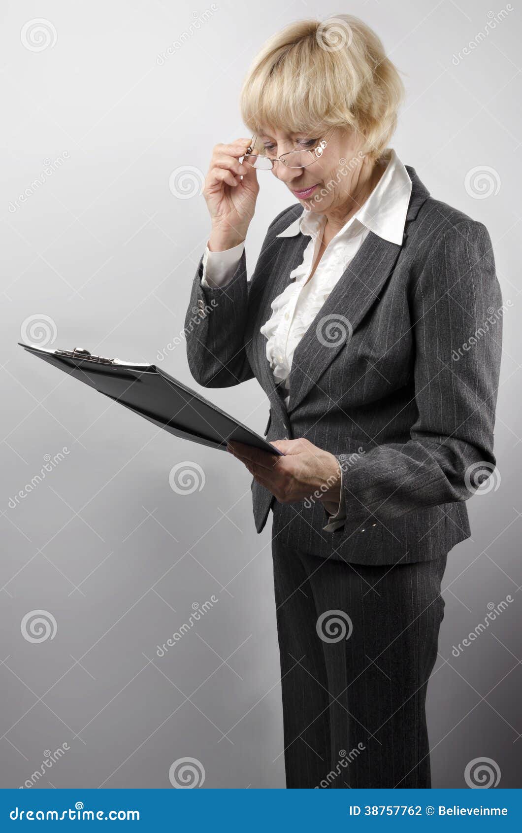 Woman with notepad stock photo. Image of elegant, screen - 38757762