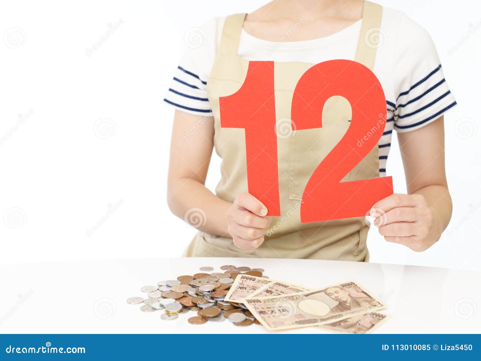 Woman with a number stock image. Image of count, health - 113010085