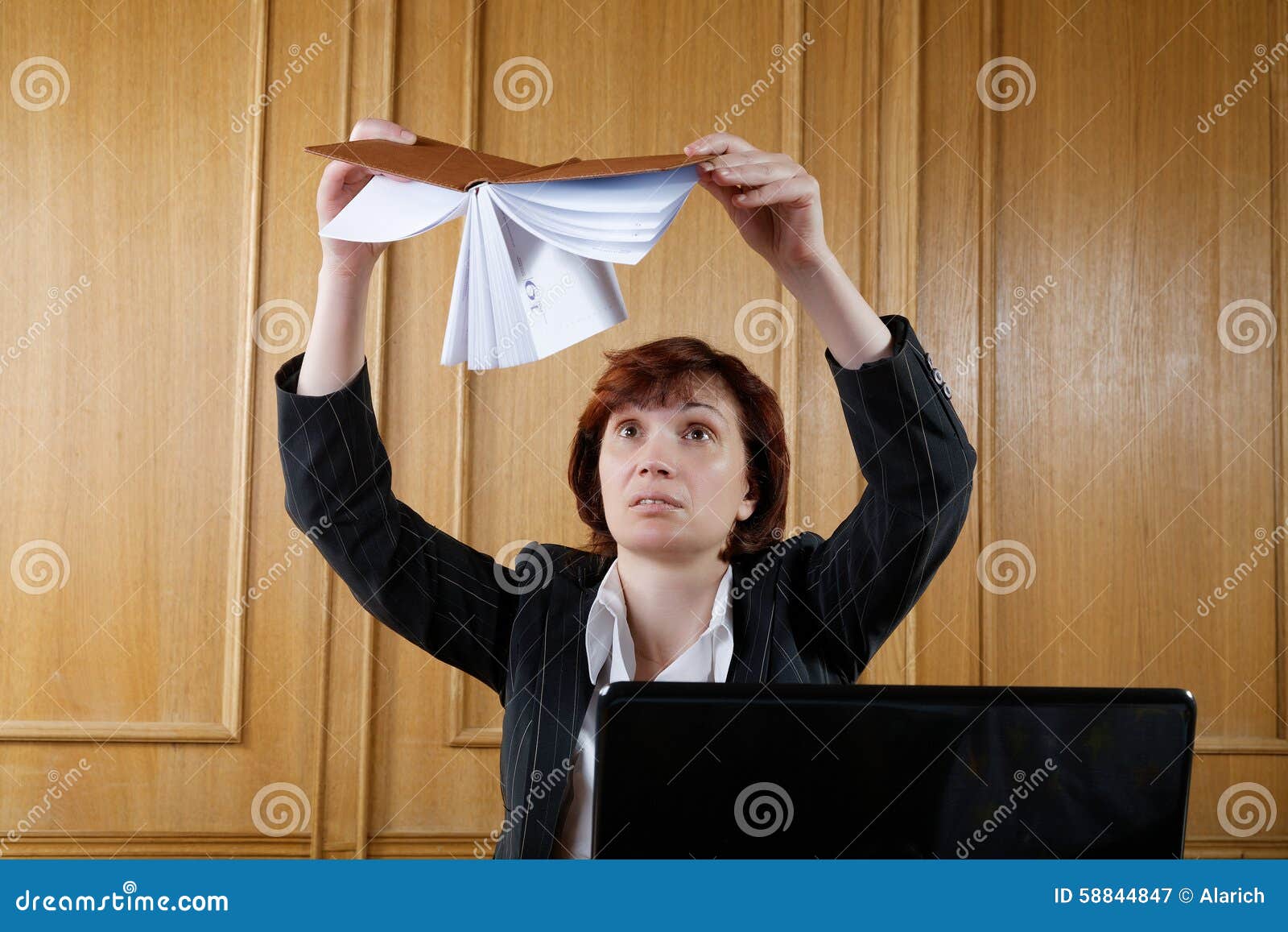 Woman in the Office Organizer Stock Image - Image of burn, listless ...