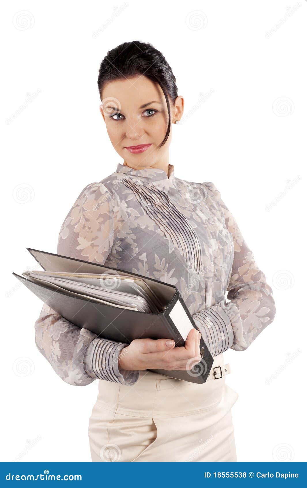 Woman office worker stock photo. Image of business, lifestyle - 18555538