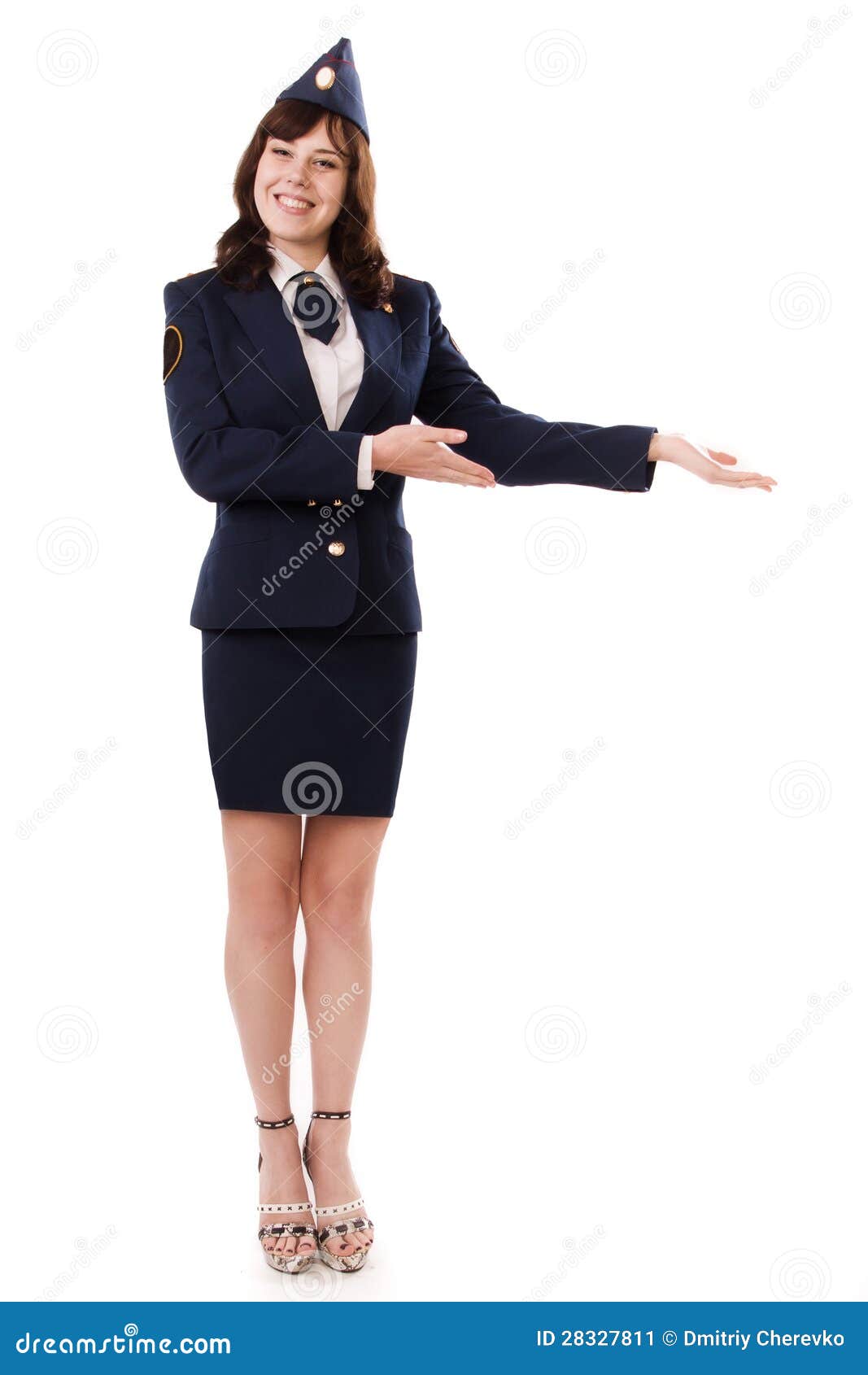 A woman officer stock image. Image of beautiful, militia - 28327811