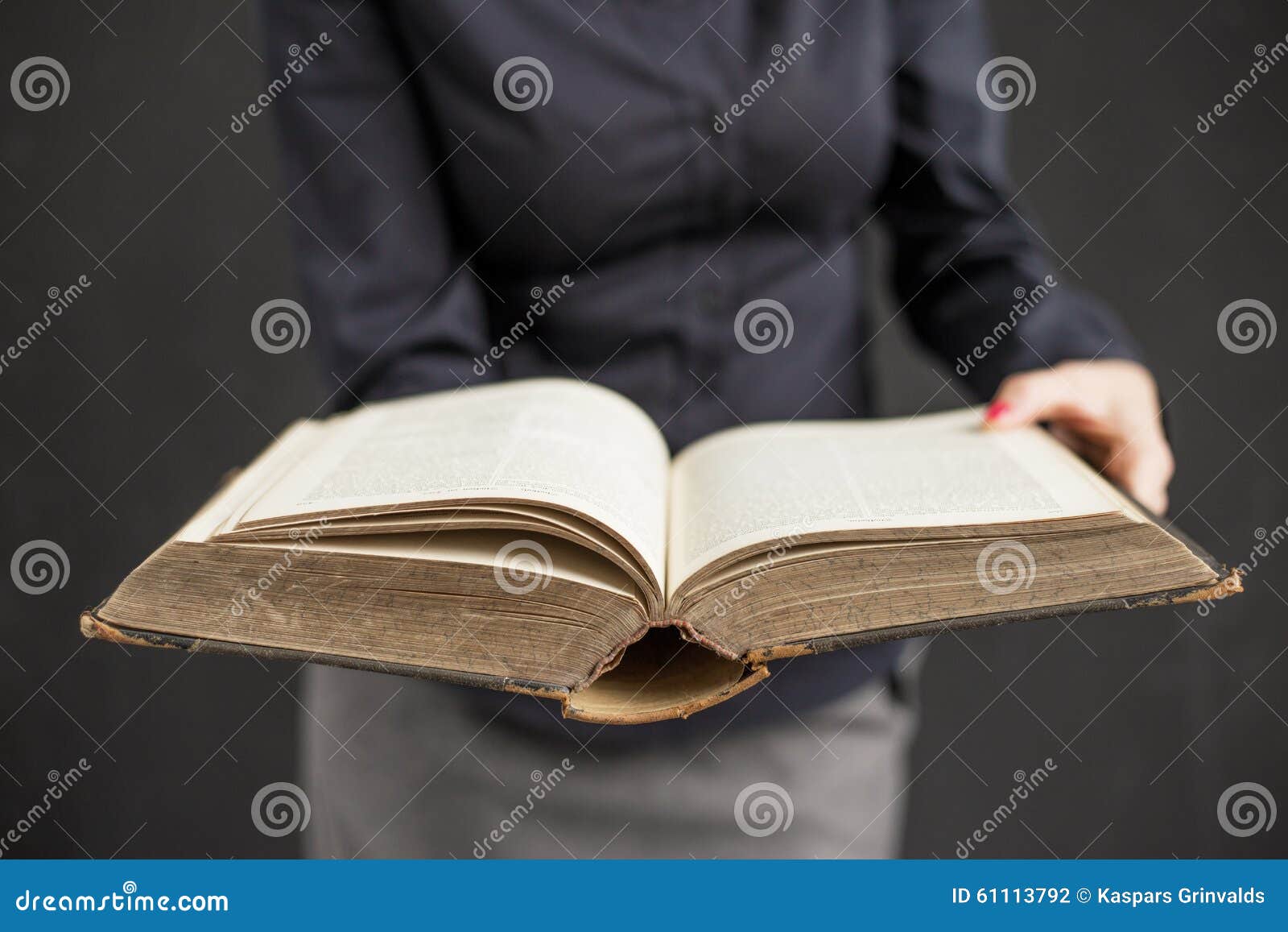 Woman with open book stock photo. Image of hand, simplicity - 61113792