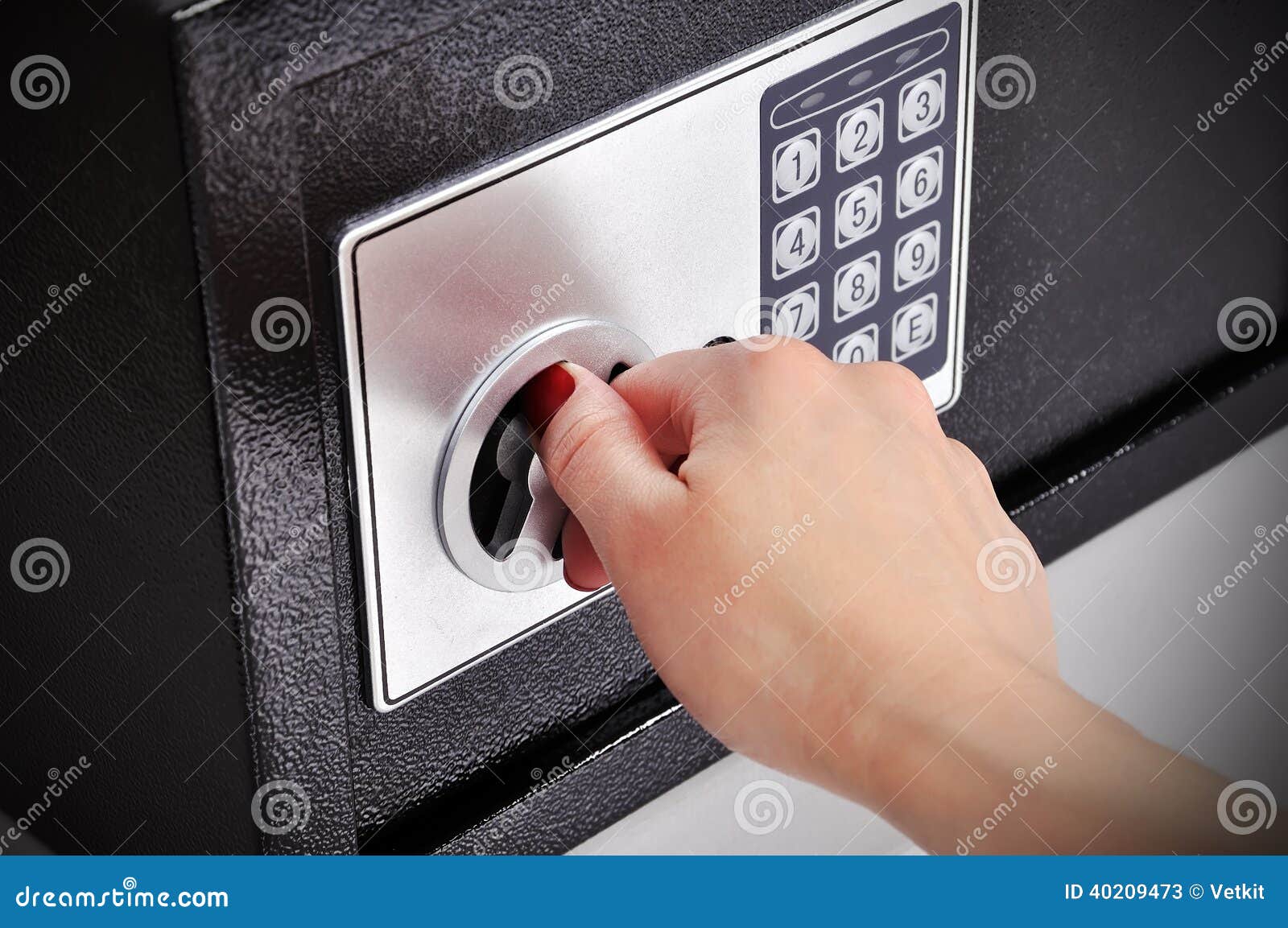 Woman opened safe stock image. Image of secure, idea - 40209473