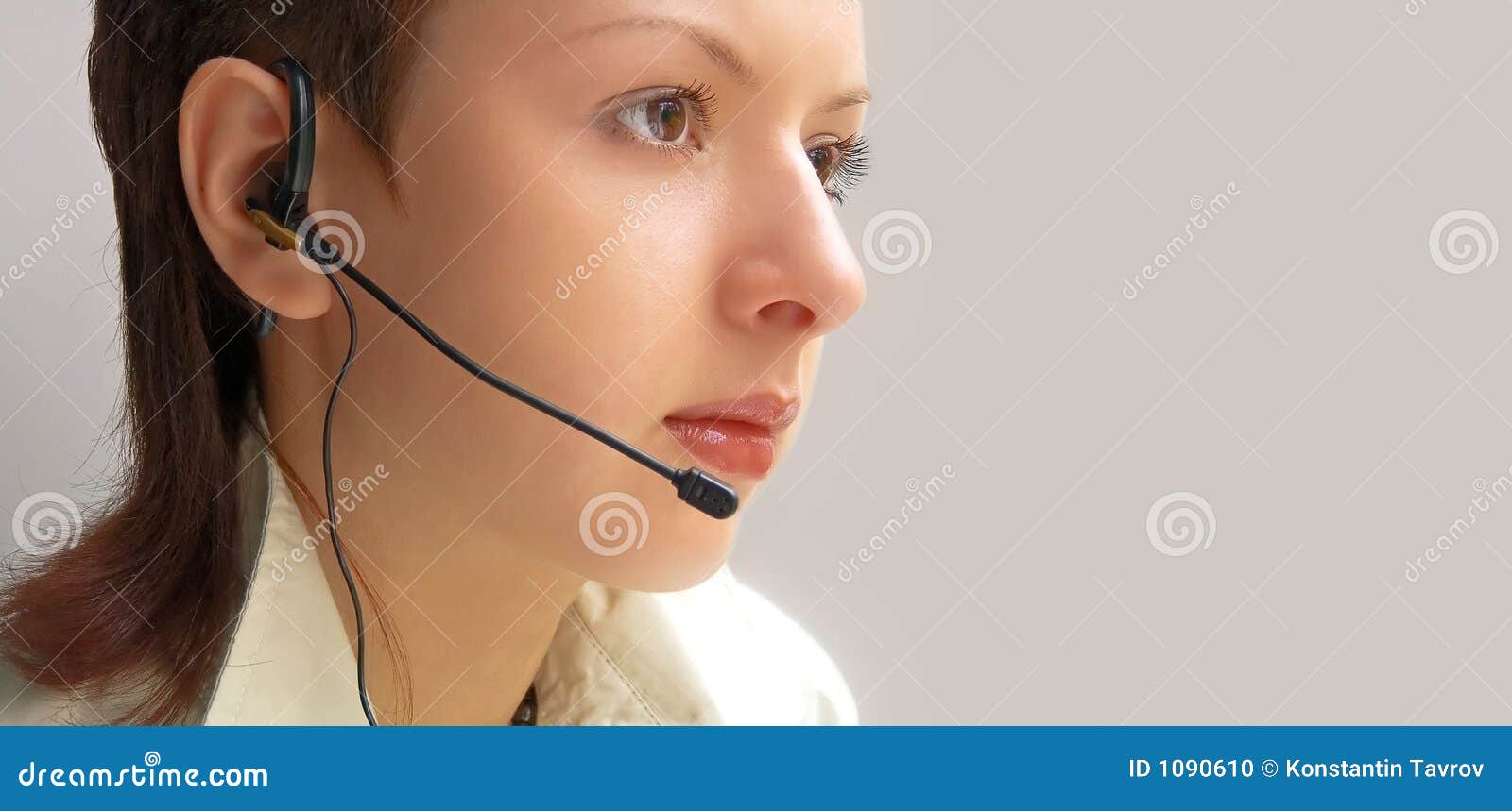 Woman operator stock photo. Image of business, assistance - 1090610