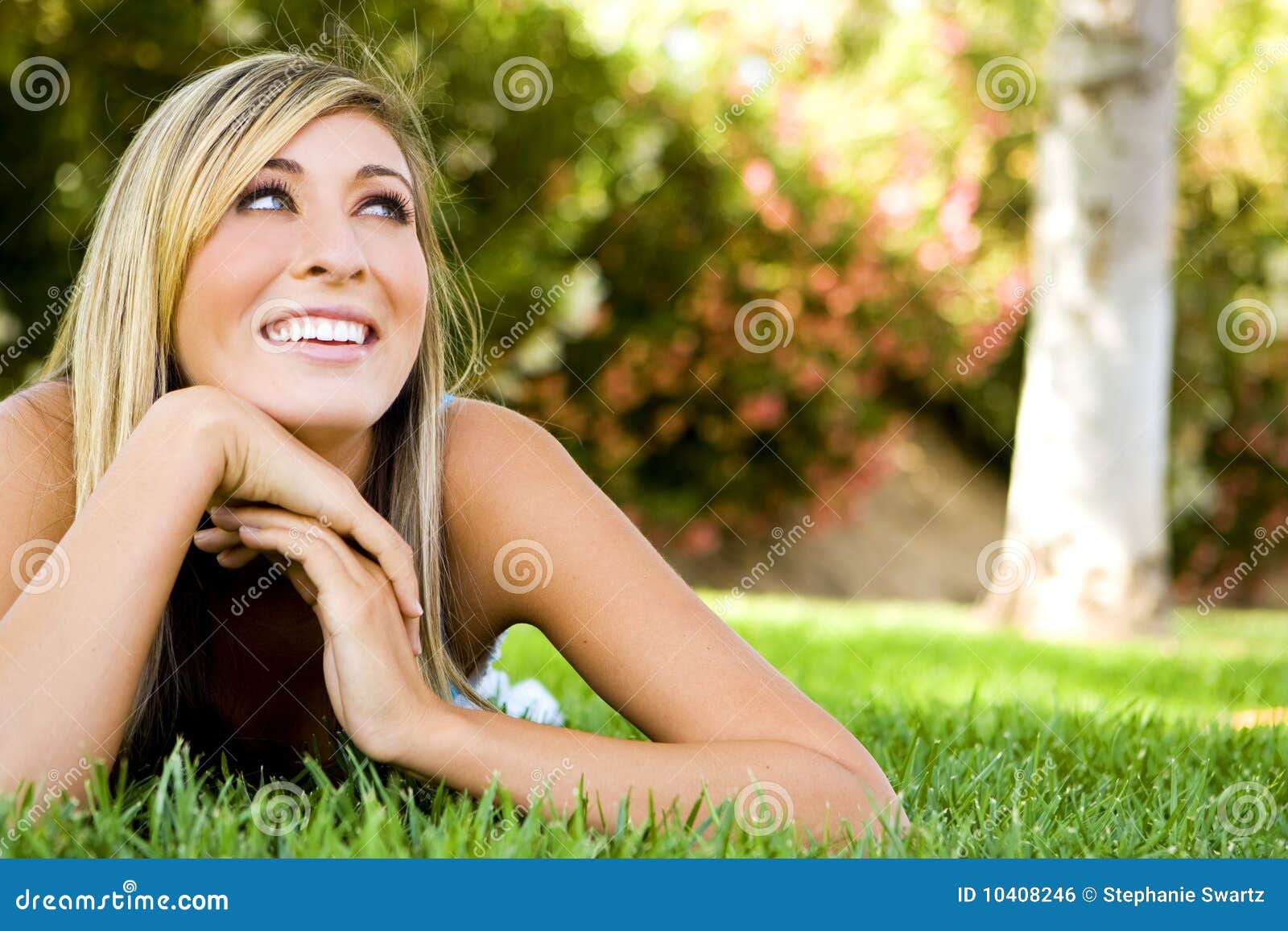 Woman outside stock photo. Image of satisfaction, rest - 10408246