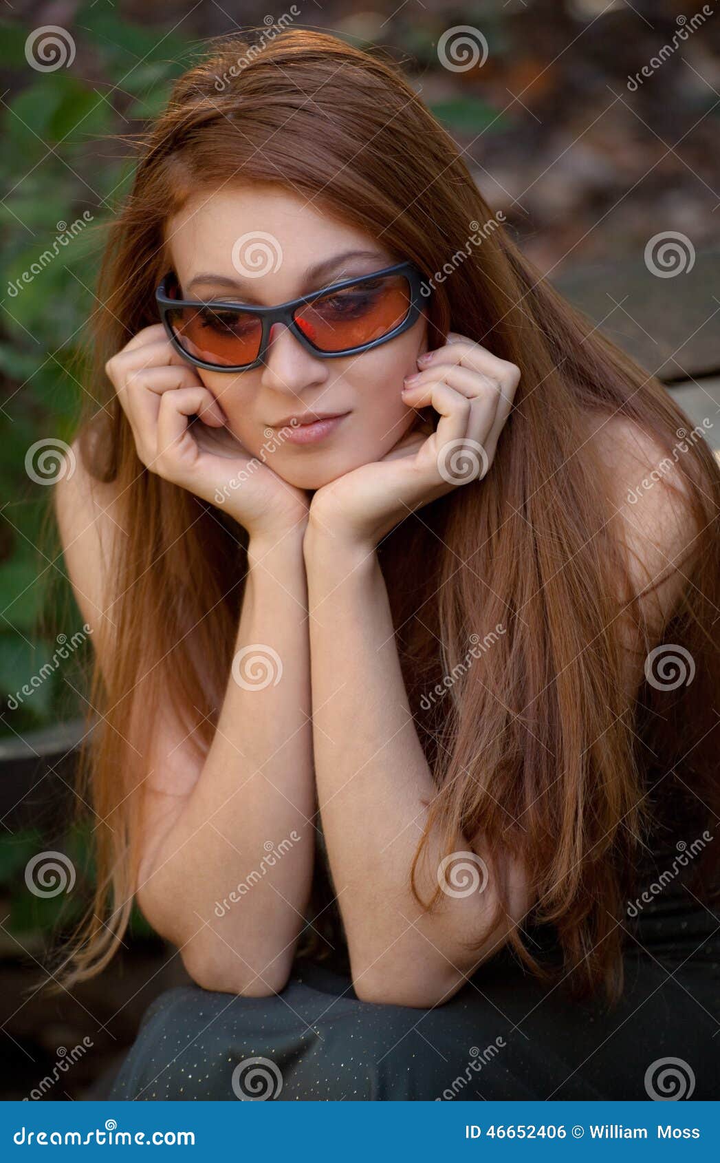 Woman Outside in Sunglasses Stock Photo - Image of woman, adult: 46652406 Woman Outside in Sunglasses Stock Photo - Image of woman, adult: 46652406