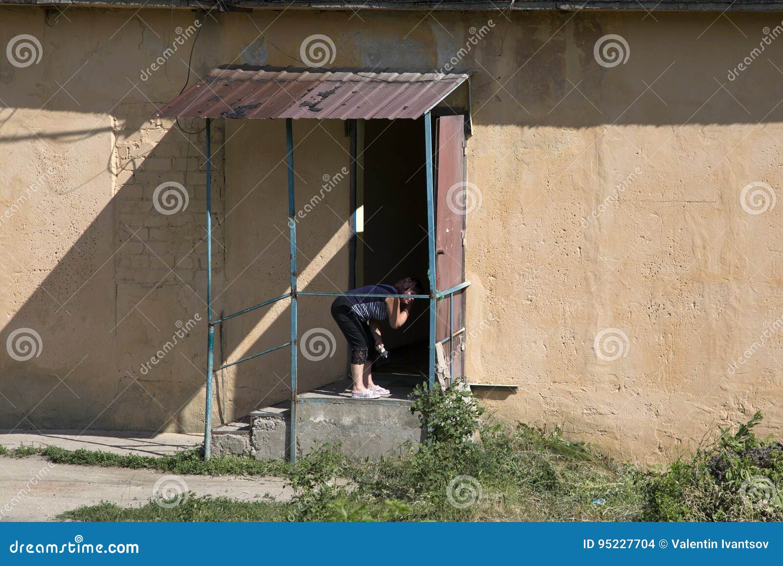 A Woman Overhears a Conversation Editorial Stock Image - Image of steps ...