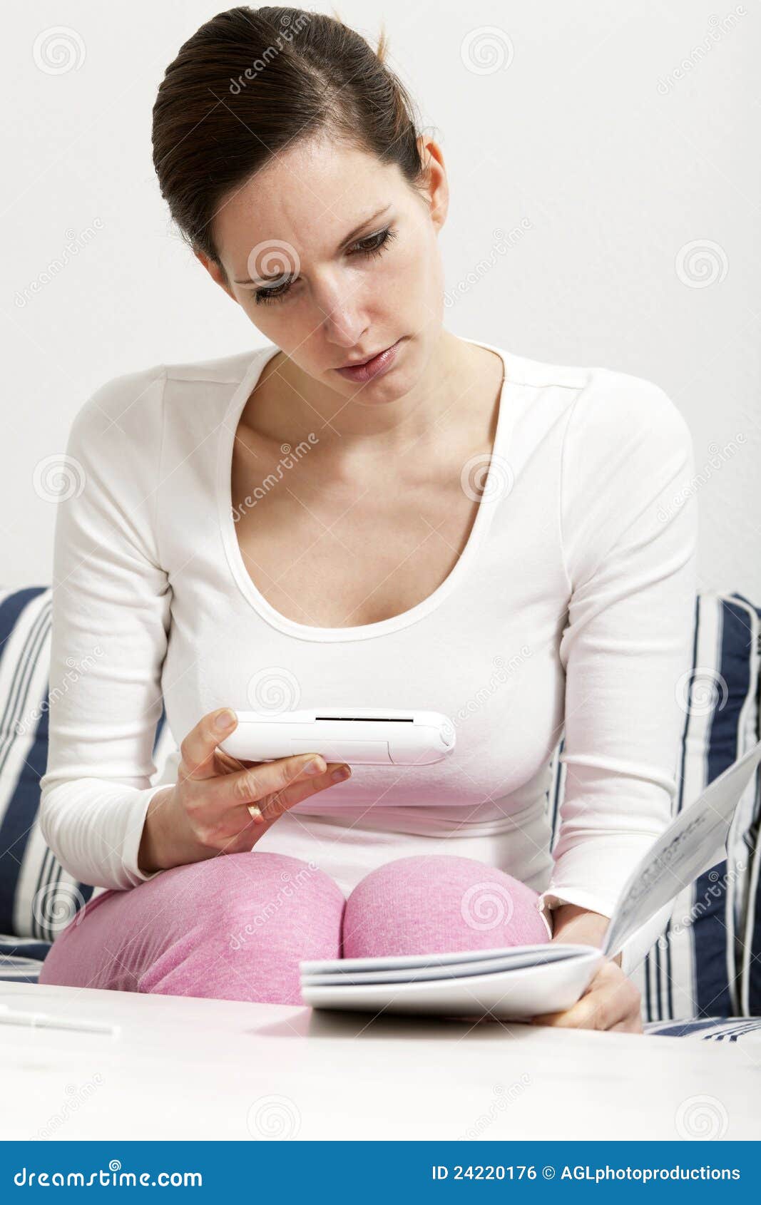 Woman with Ovulation Prediction Kit Stock Photo - Image of beautiful ...