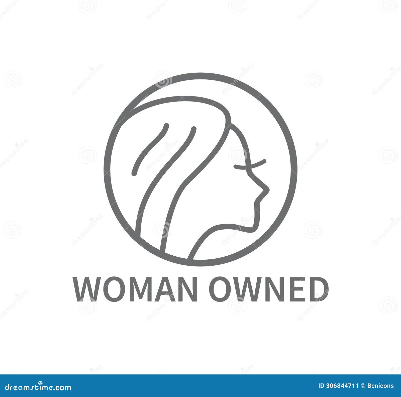 Female Owned Linear Icon Design For Application Or Web Design Template ...