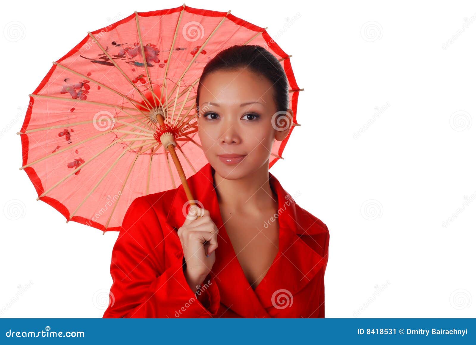 Woman with parasol stock image. Image of brunet, autumnal - 8418531
