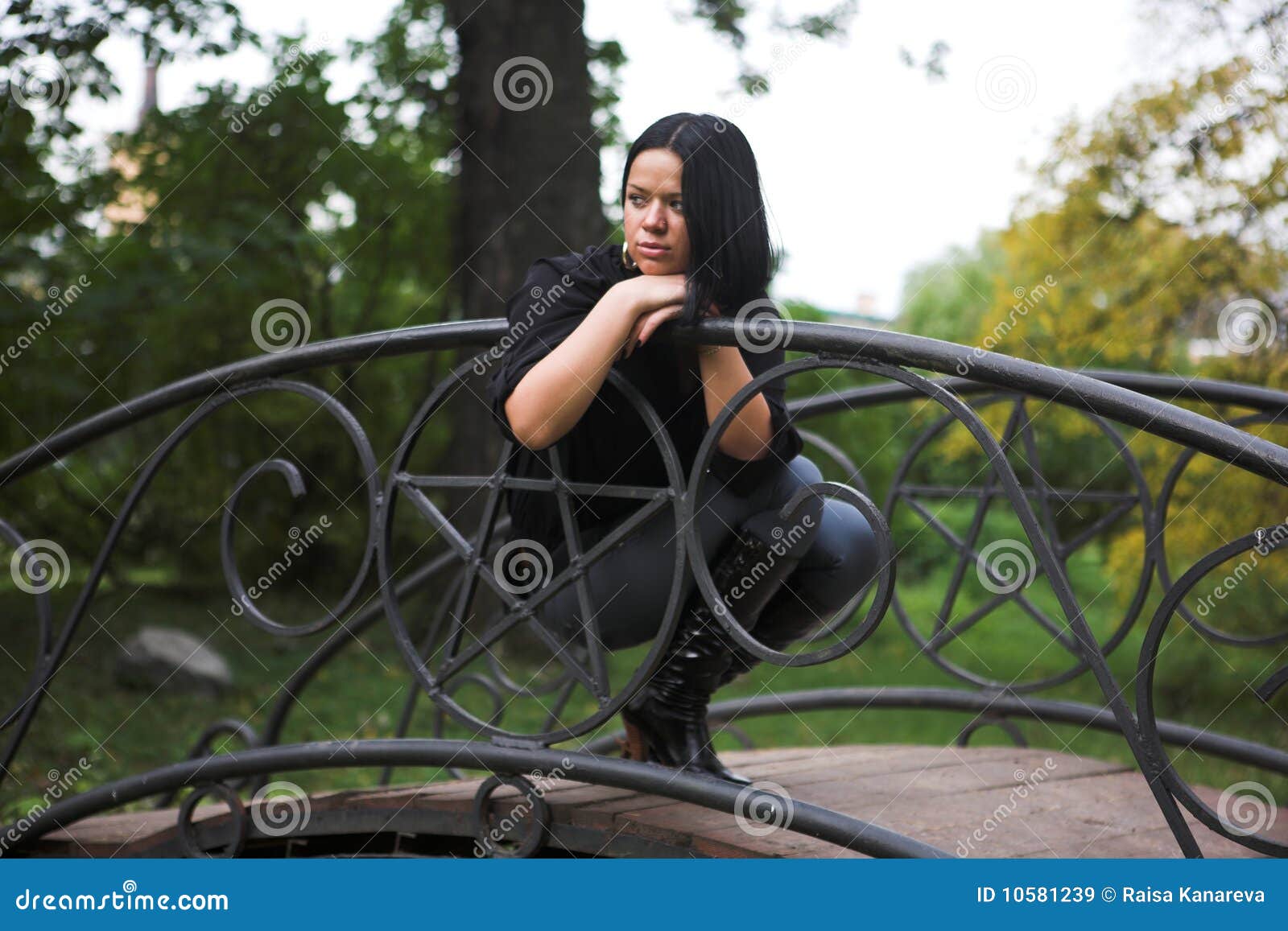 Woman in park. stock image. Image of grass, adult, beautiful - 10581239