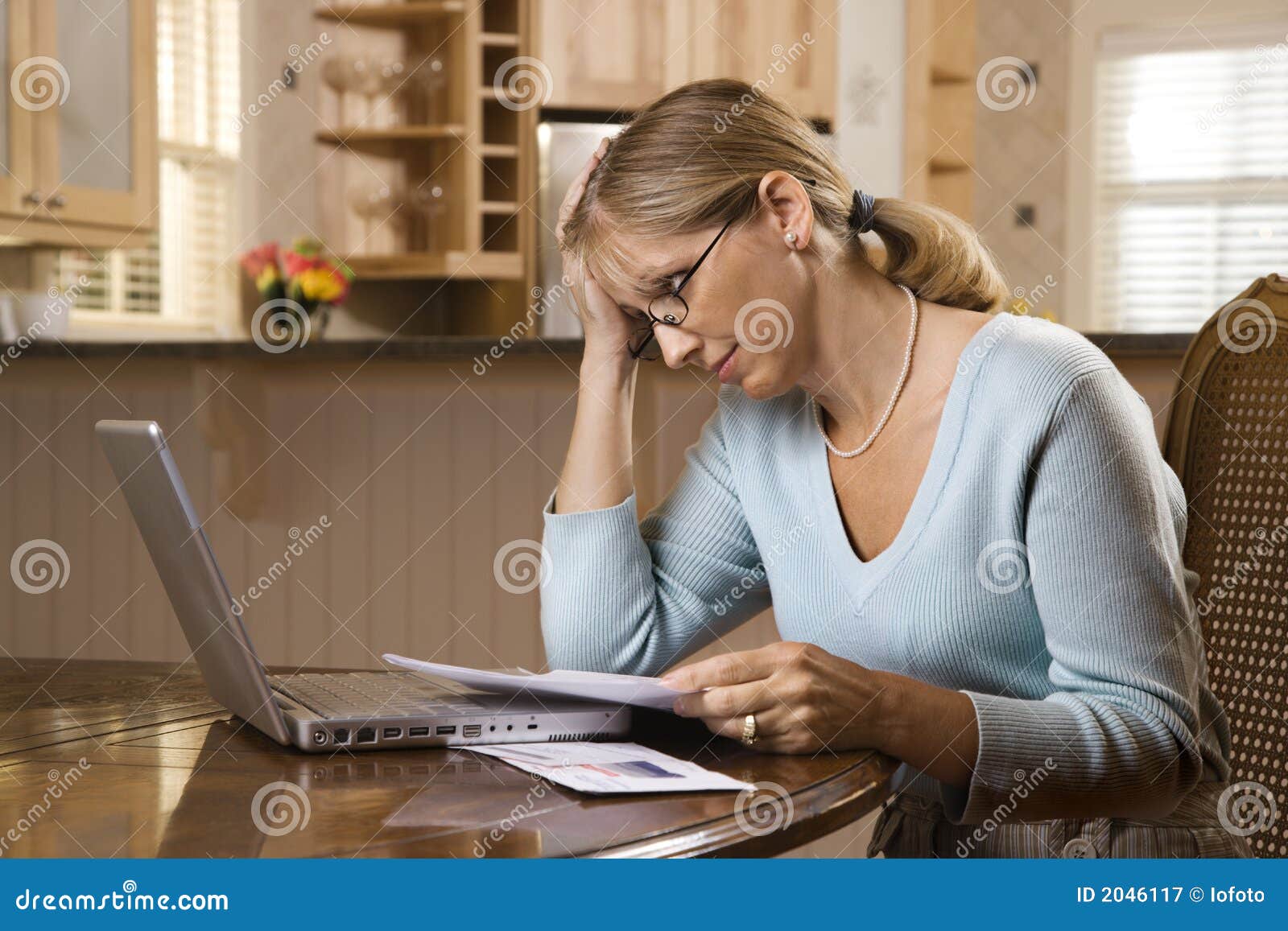 Woman paying bills stock image. Image of photograph, house - 2046117