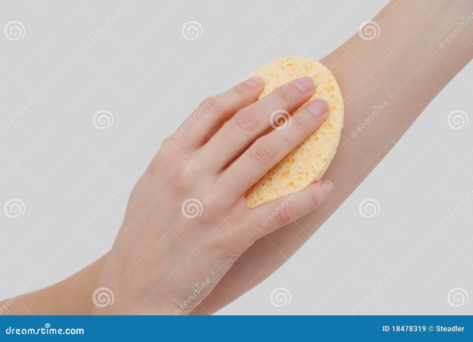 Woman peeling her Hand stock image. Image of cosmetics - 18478319