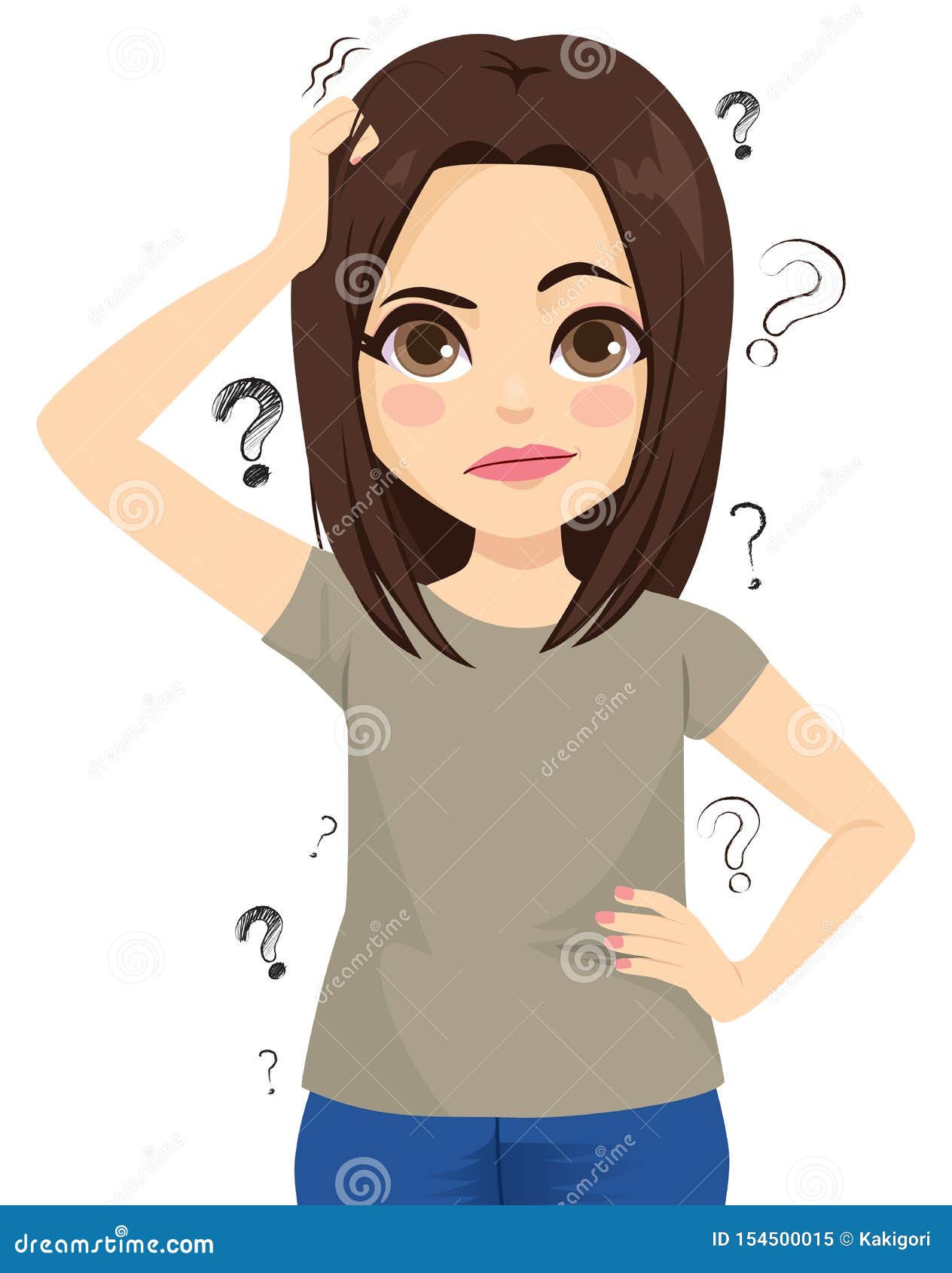 Scratching Head Cartoon