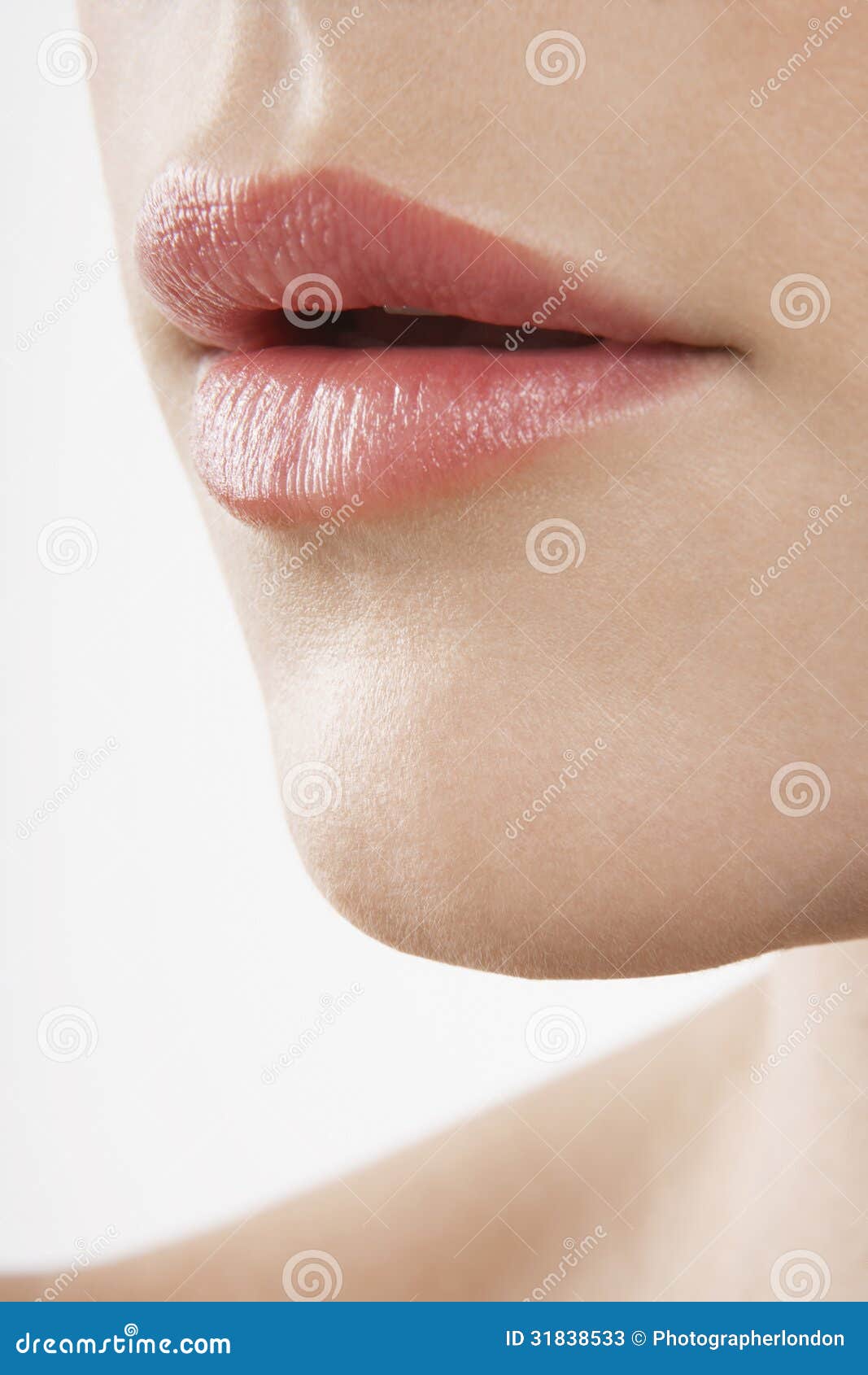 Perfect Lips. Girl Mouth Close Up. Beauty Young Woman Smile Royalty ...