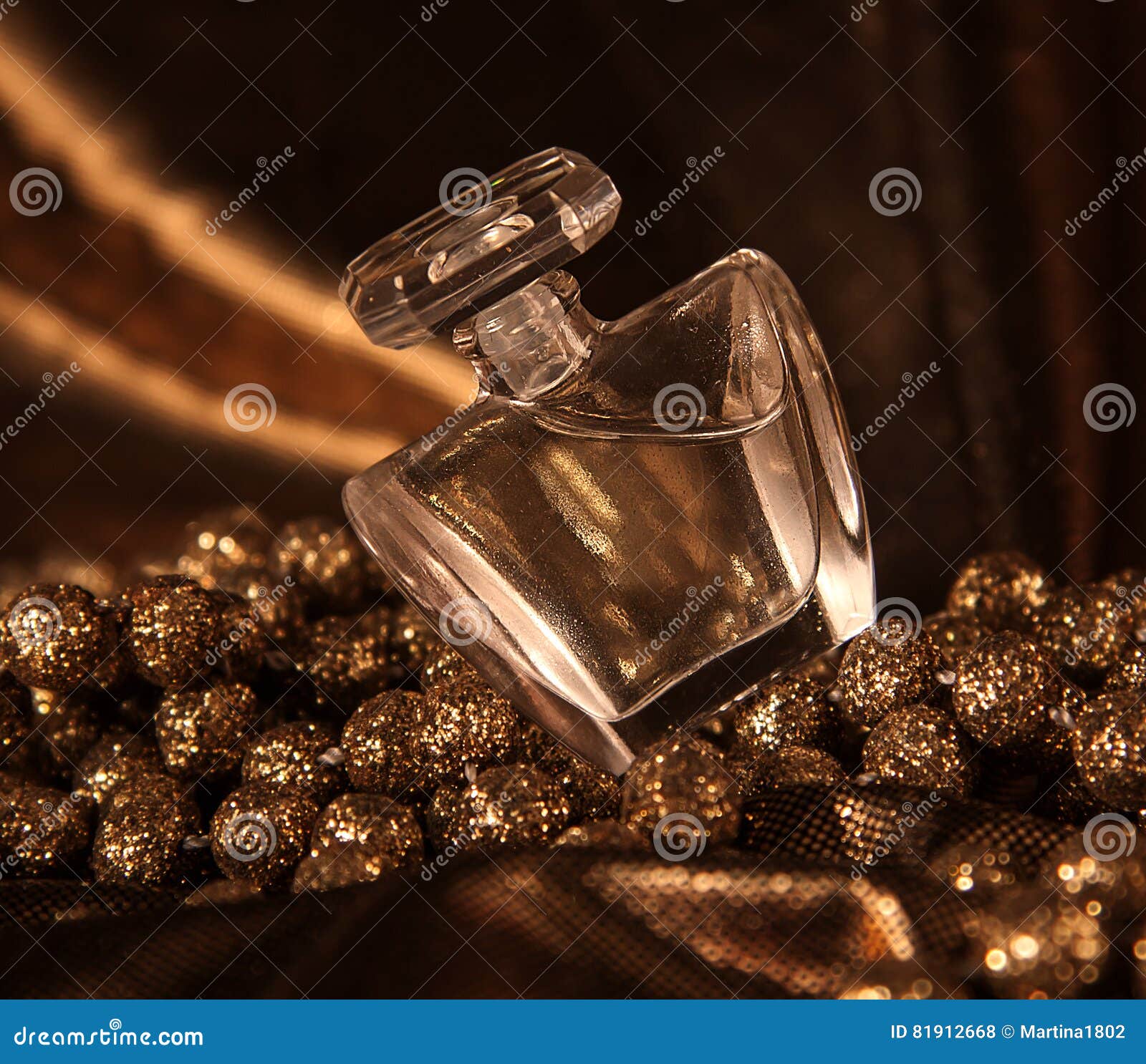 Woman Perfume on Gold Background. Stock Photo - Image of elegance ...