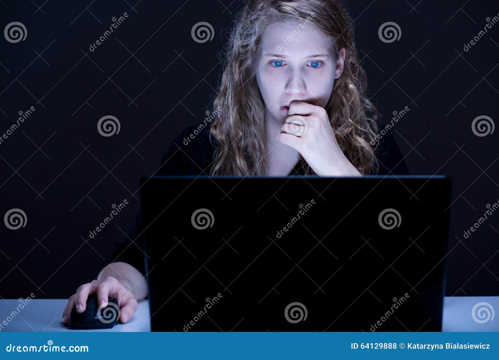 Woman Persecuted on Internet Stock Photo - Image of harm, gossip: 64129888