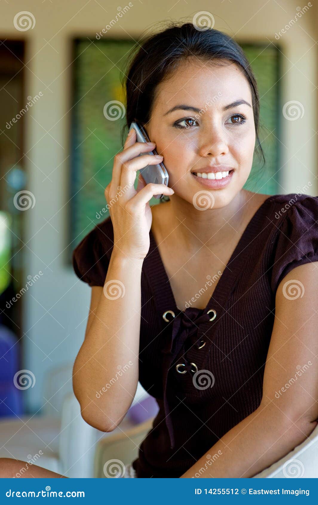 Woman with Phone stock photo. Image of individual, conversation - 14255512