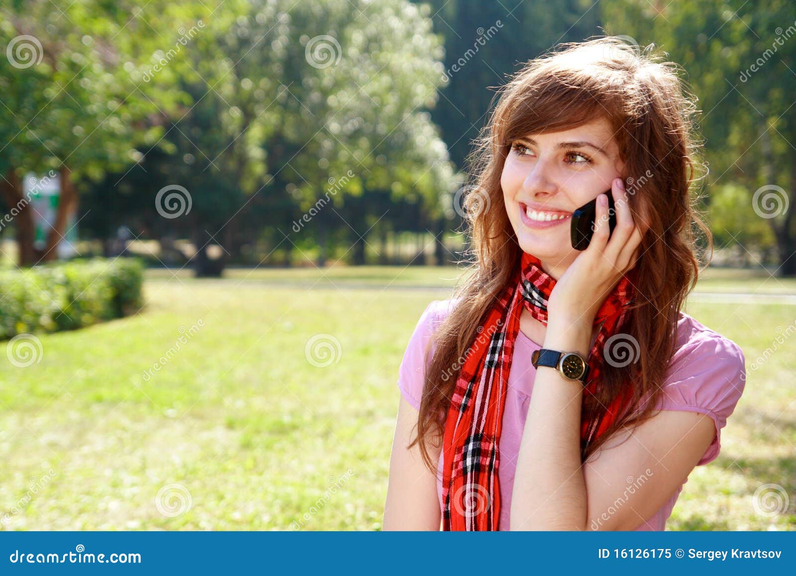 Woman with phone stock image. Image of girl, cute, call - 16126175