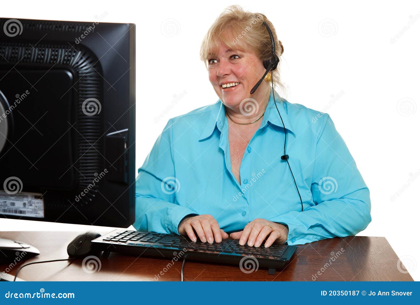 Woman phone assistance stock image. Image of service - 20350187