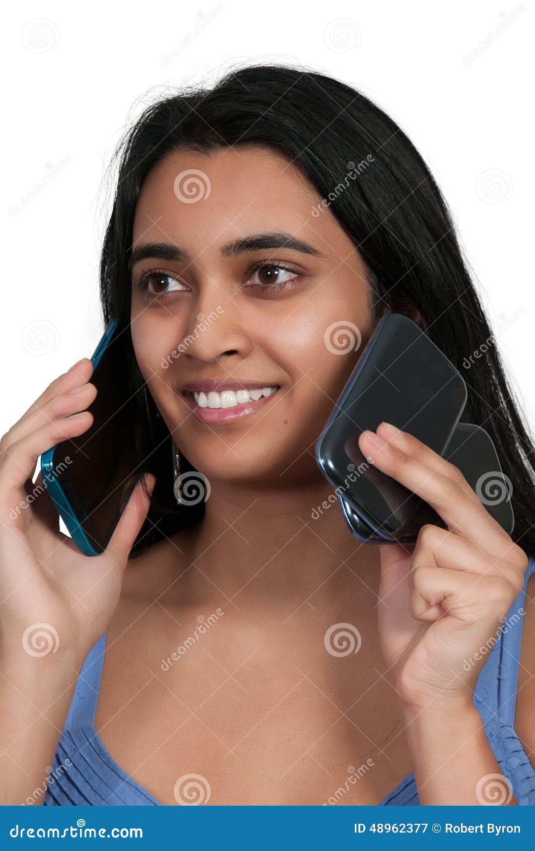 Woman on the Phone stock image. Image of cellular, happy - 48962377