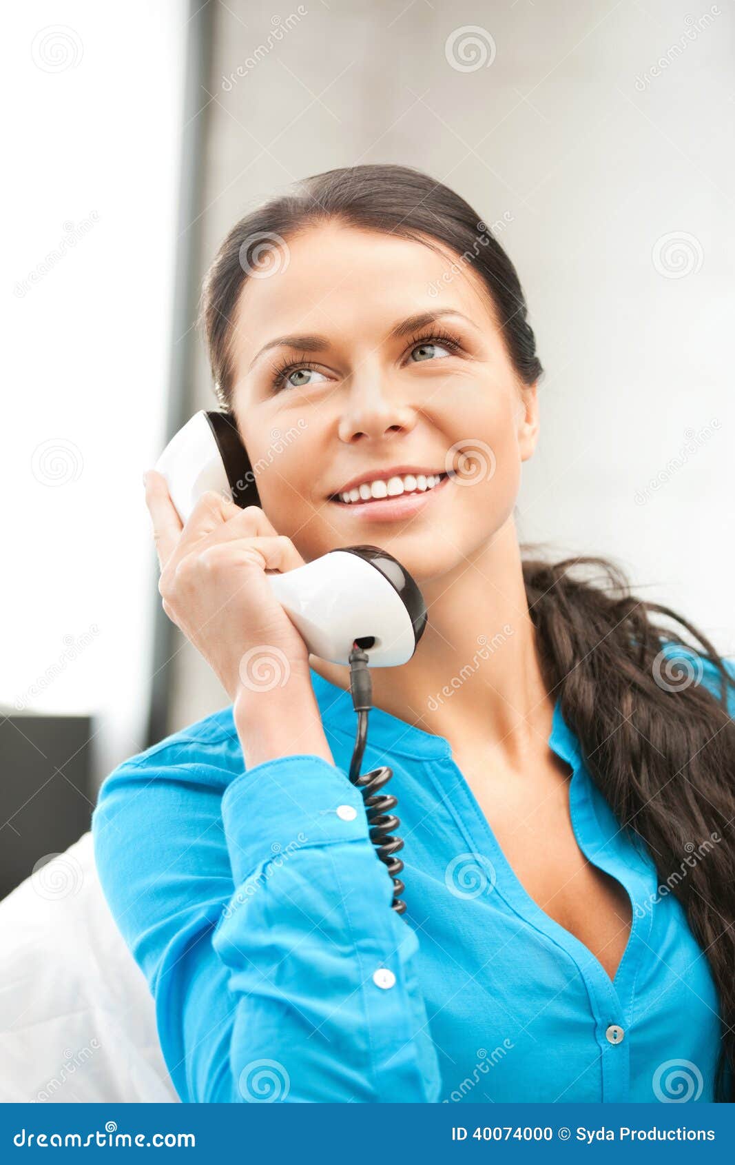 Woman with phone stock photo. Image of female, alone - 40074000